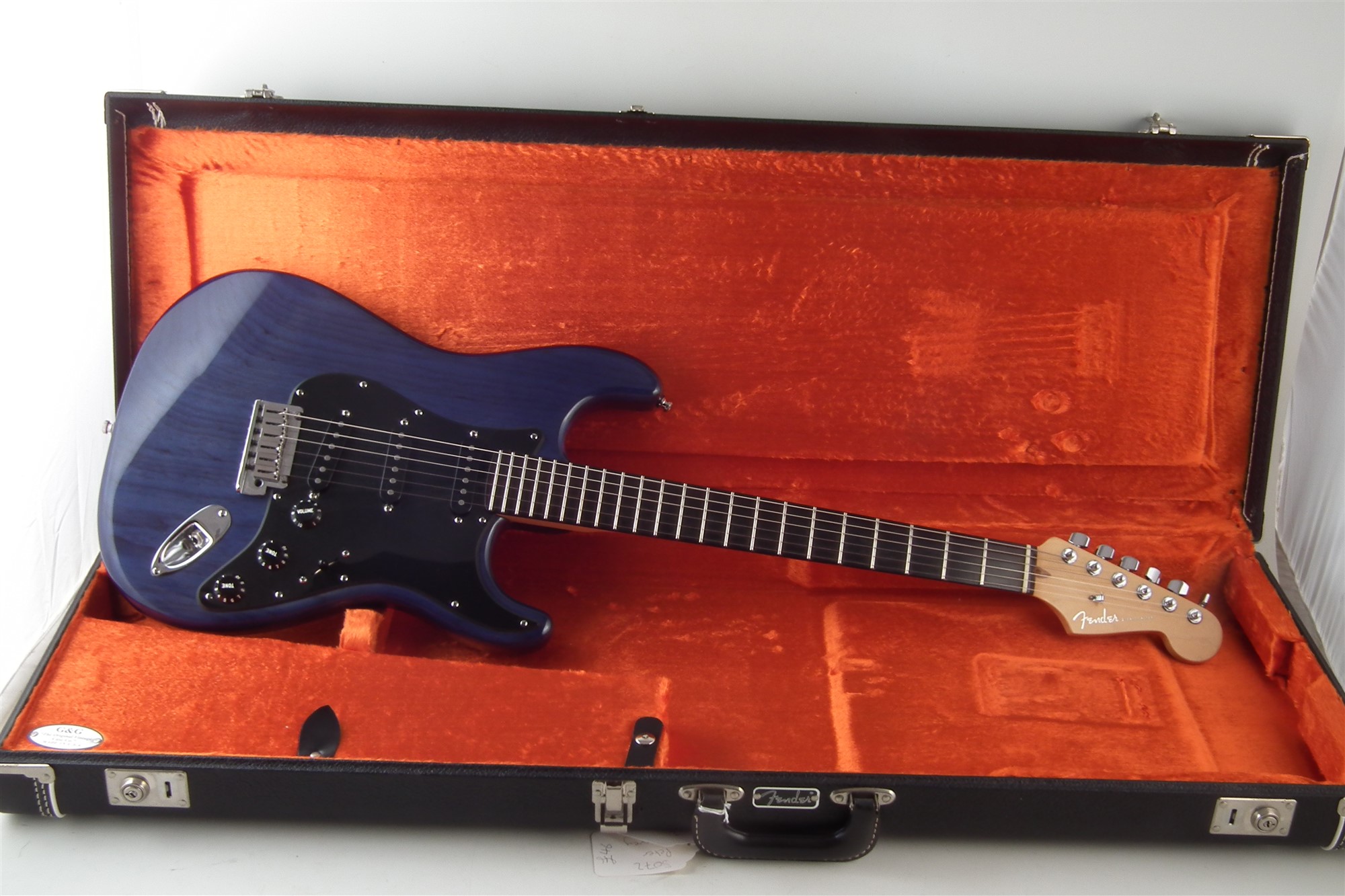 Lot 115 - Fender Bad Boy blue stratocaster guitar with