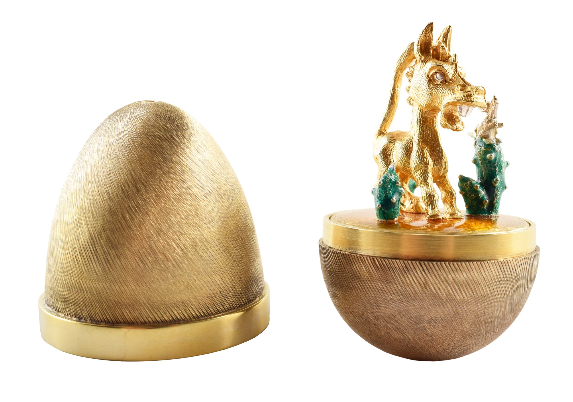 Lot 120 - Stuart Devlin silver gilt surprise Easter