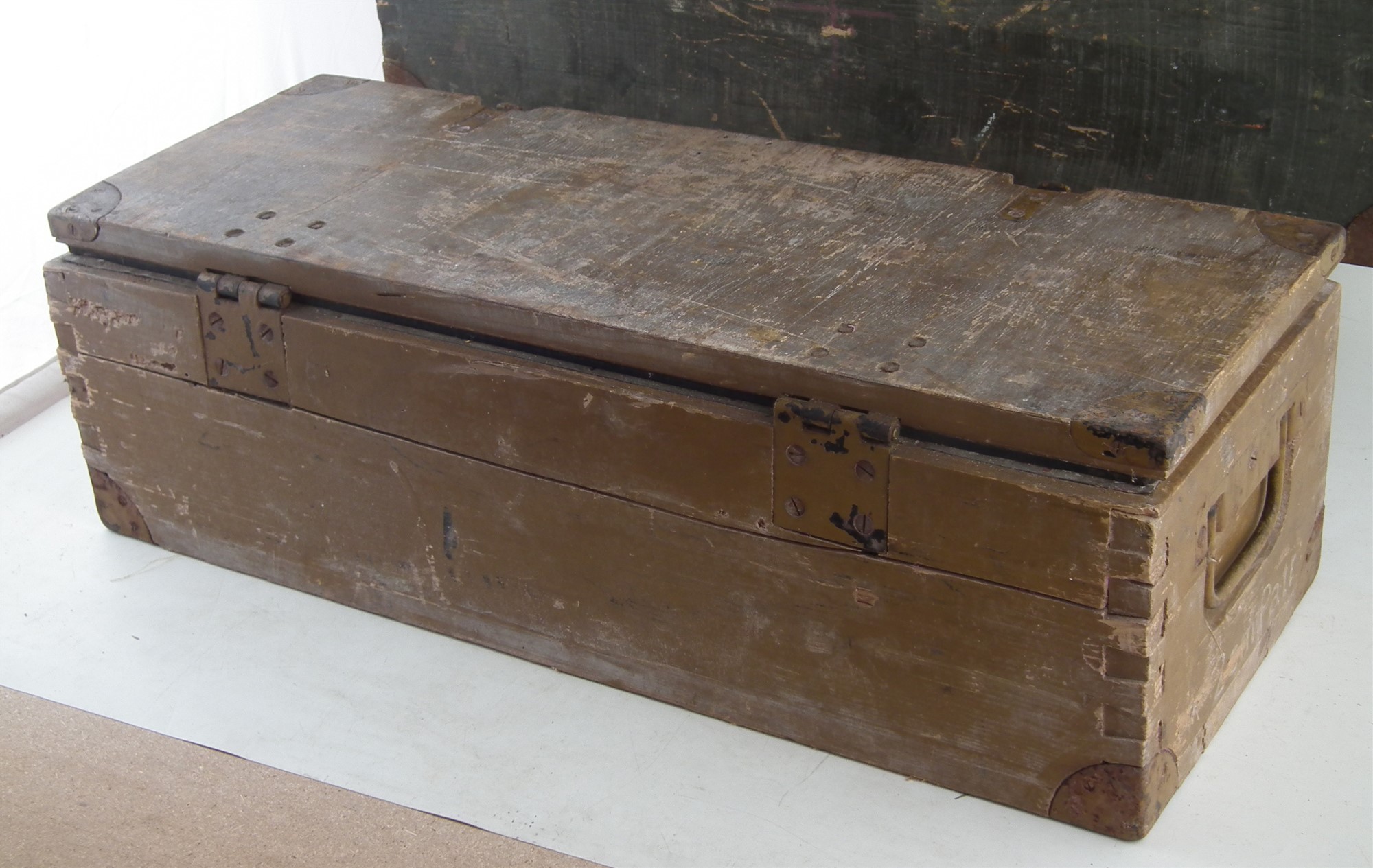 Lot 253 - Two German WW2 wooden ammunition crates for
