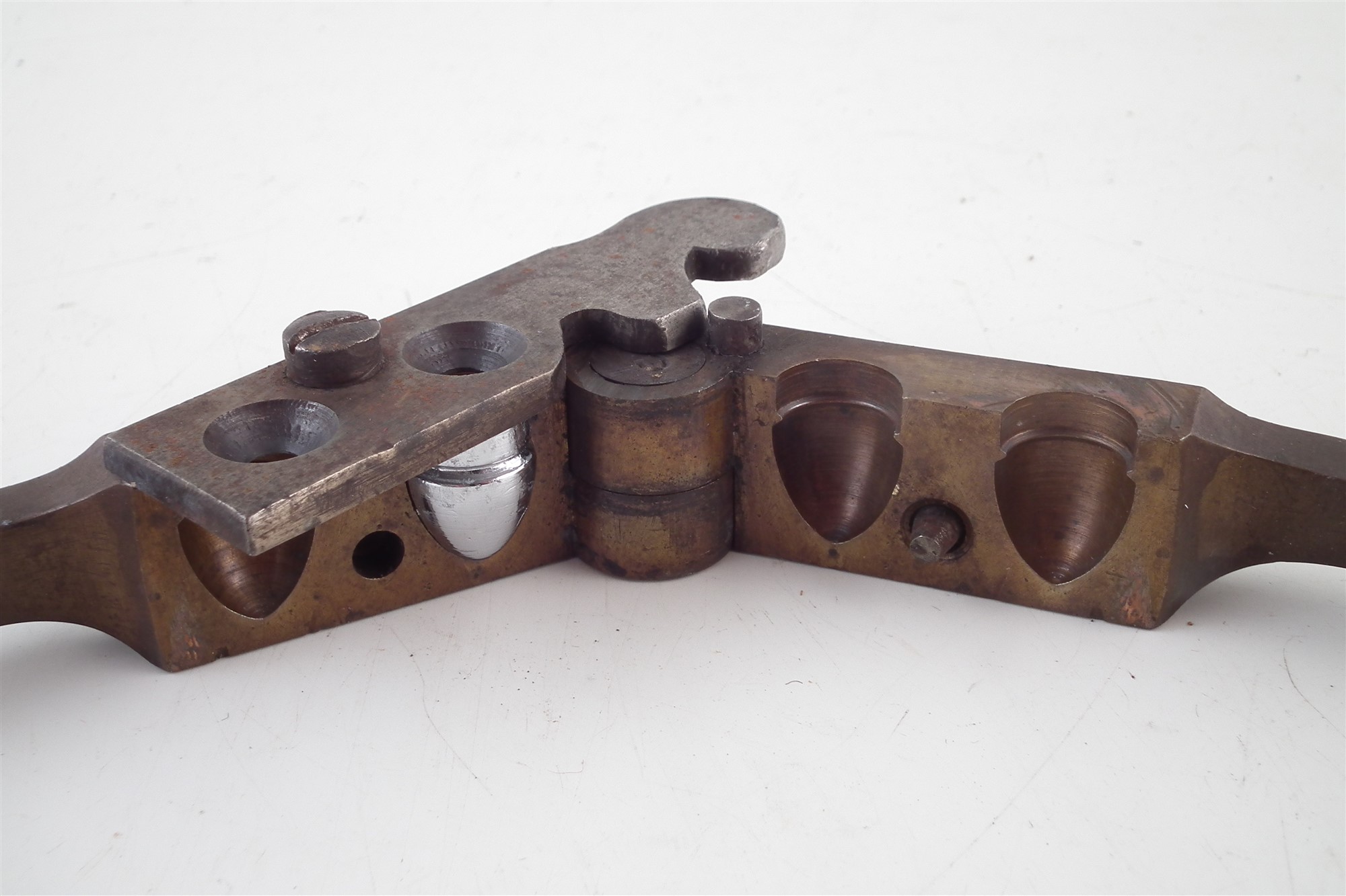 Lot 128 - Adams 54 bore revolver bullet mould