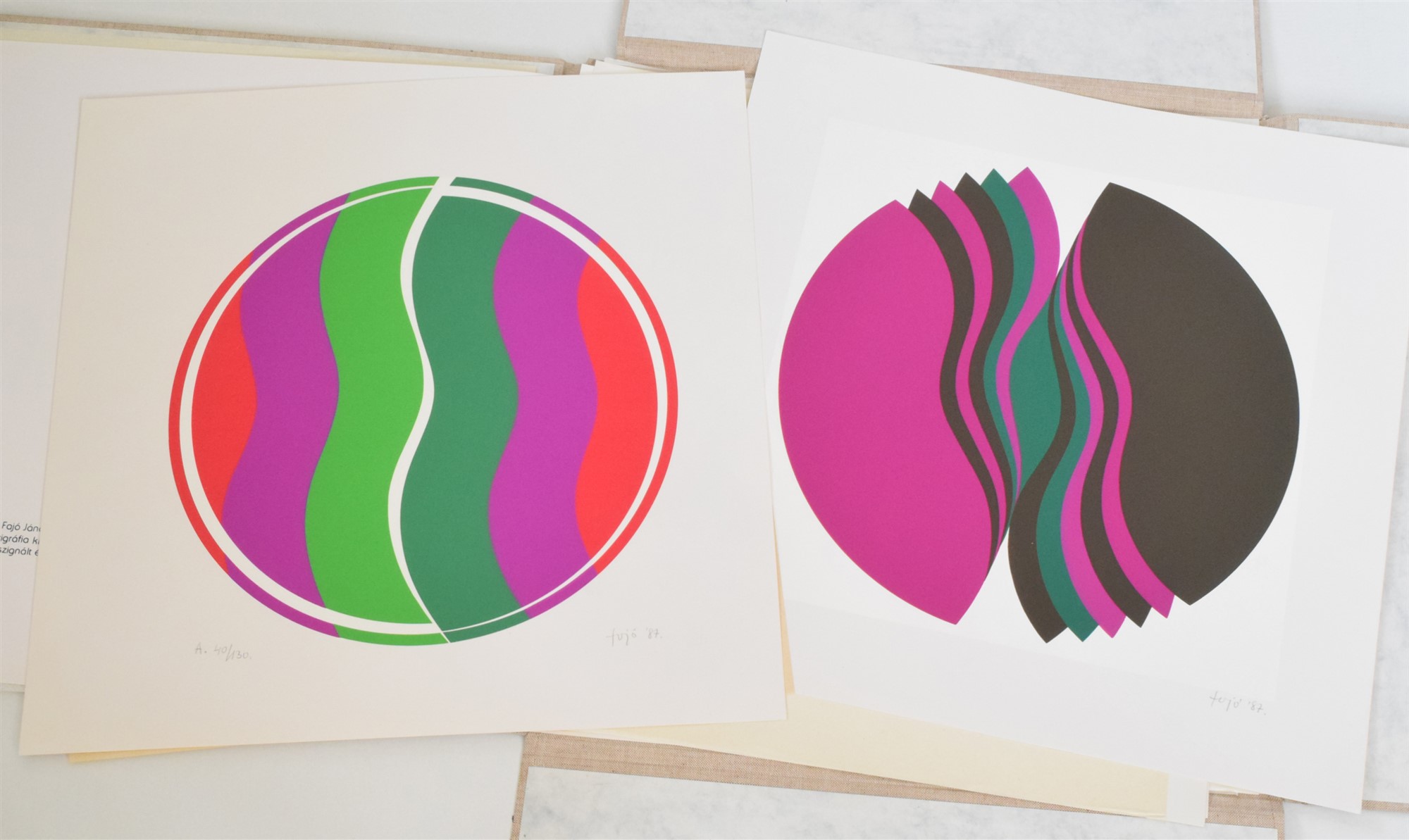 Lot 314 - Janos Fajo, Fajo 67-87, collection of signed