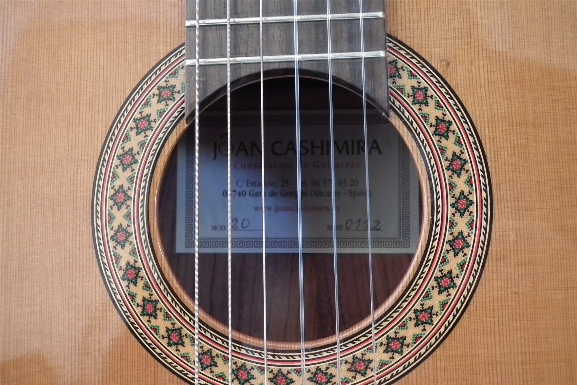 Lot 95 Joan Cashimira Spanish Guitar