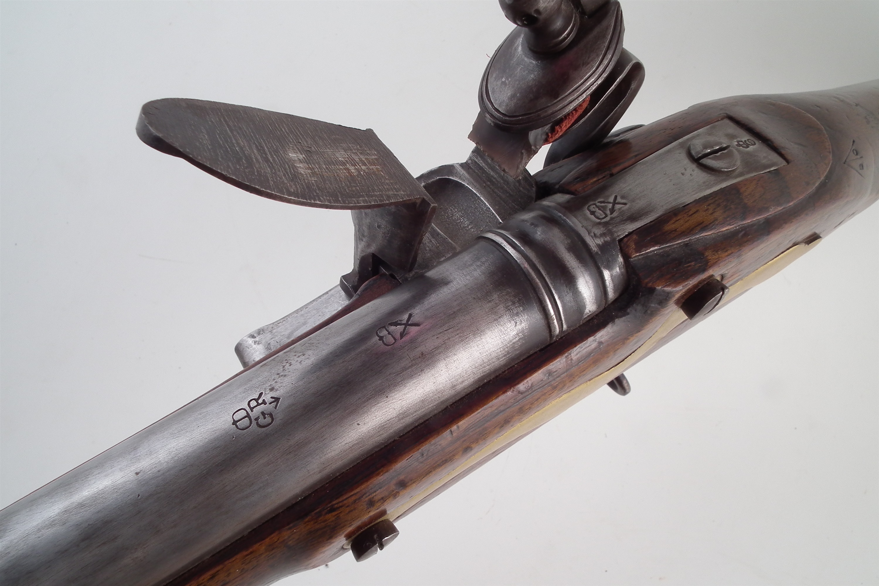 Lot 7 - Replica flintlock Brown Bess musket and