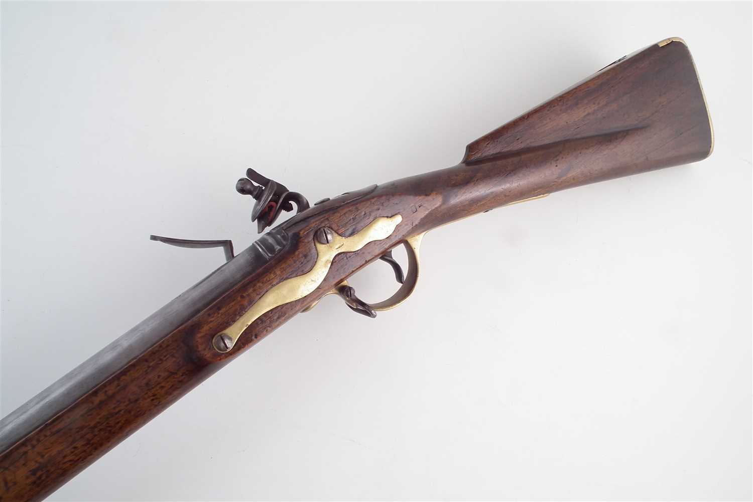 Lot 7 - Replica flintlock Brown Bess musket and