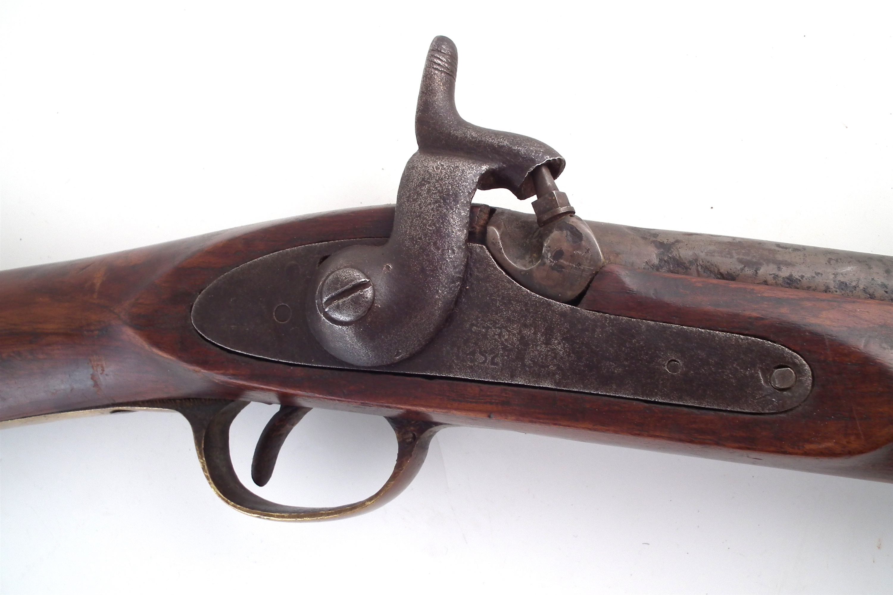 Lot 17 - Indian percussion three band musket