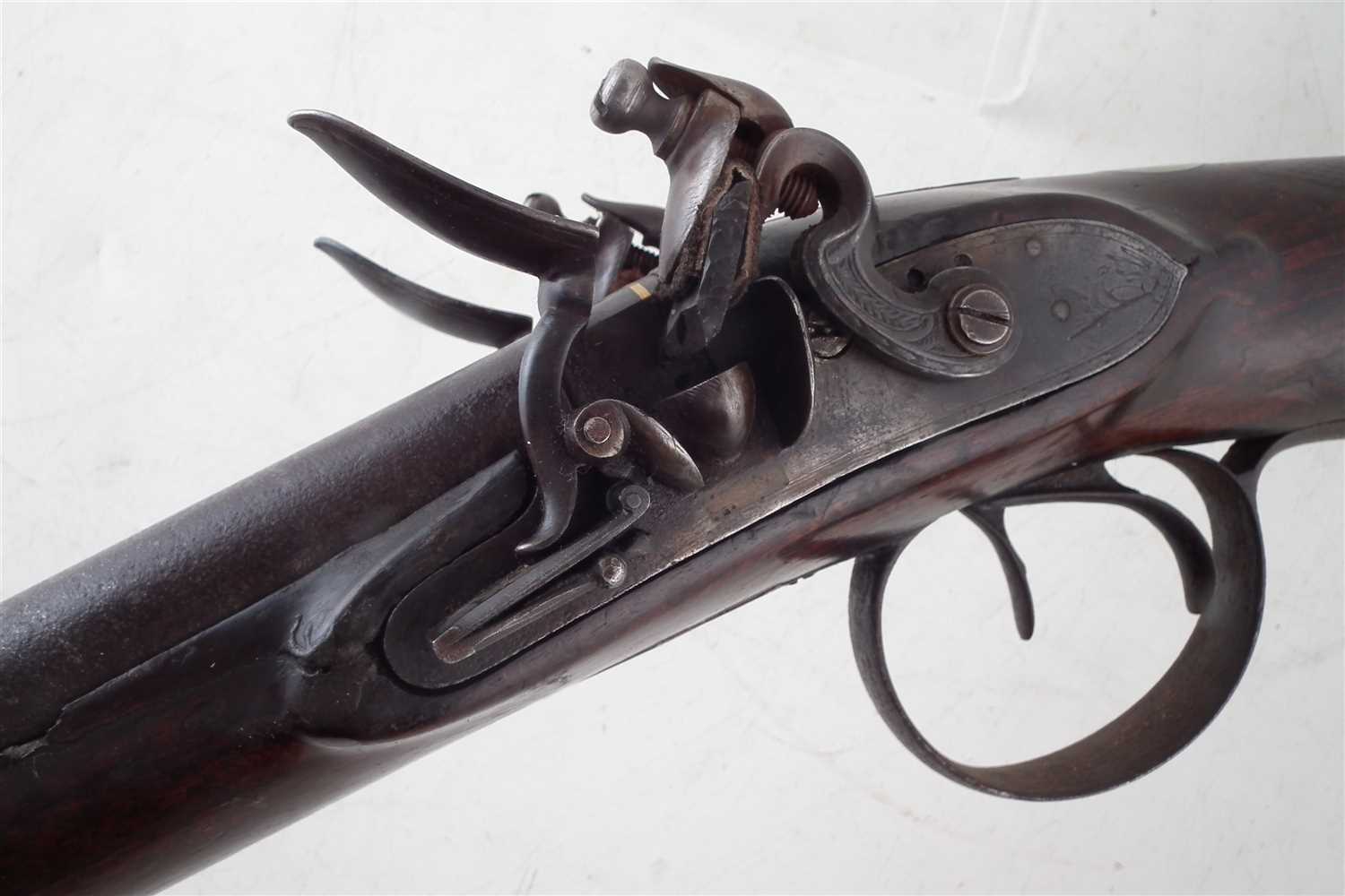 Lot 5 - Flintlock double barrel shotgun