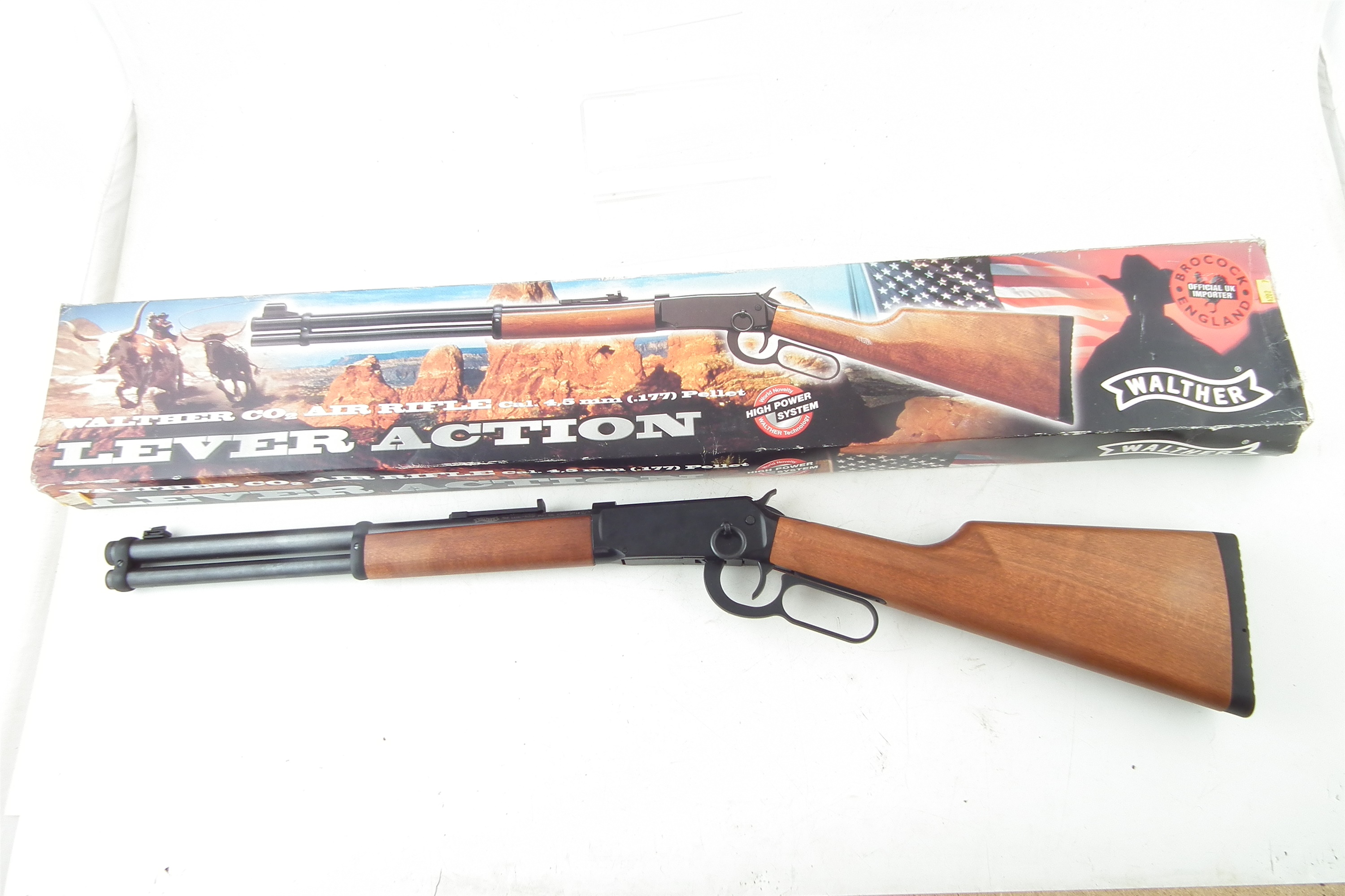Lot 98 - Walther CO2 .177 Winchester 94 air rifle in