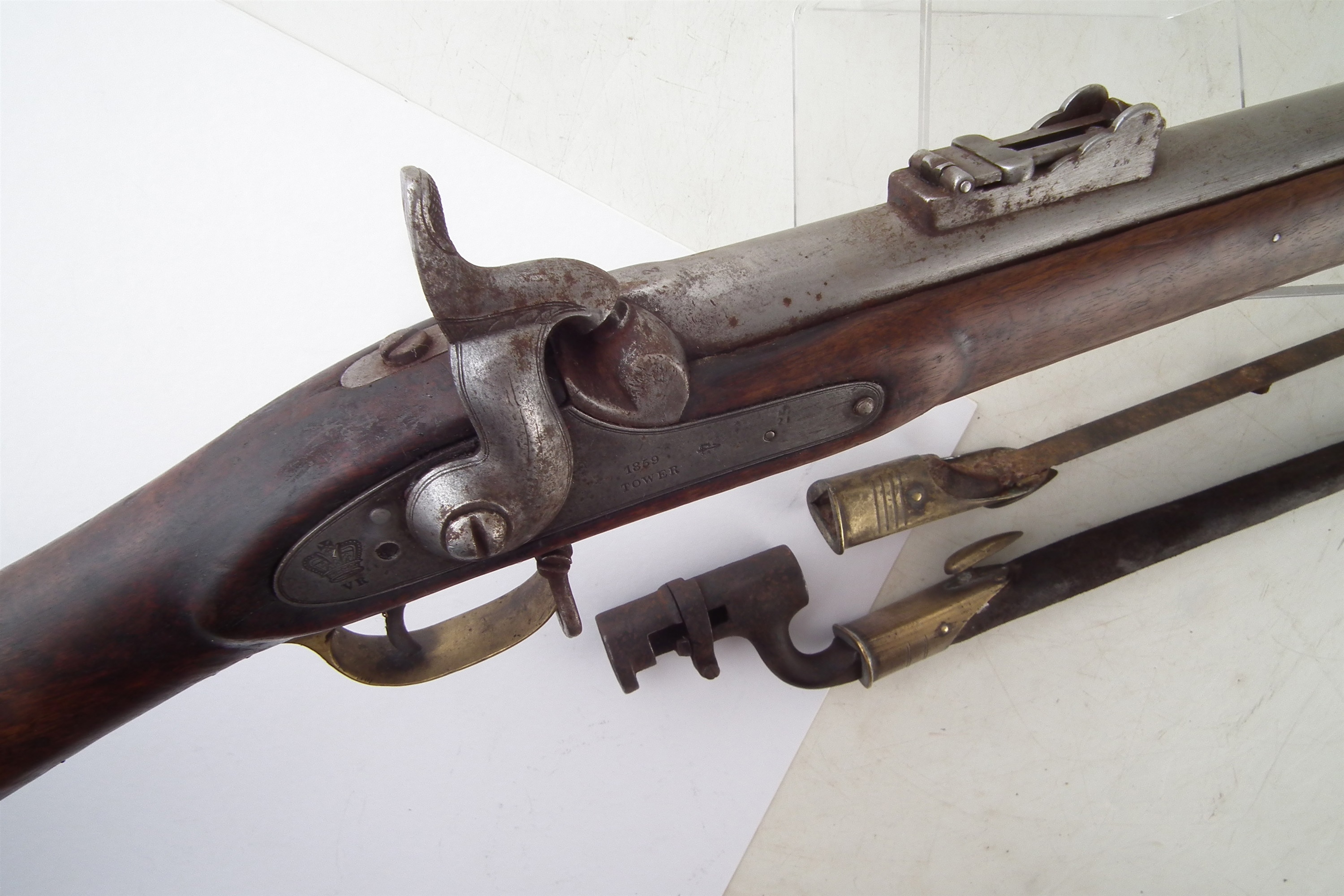 Lot 25 - Enfield P53 three band percussion .577 rifle