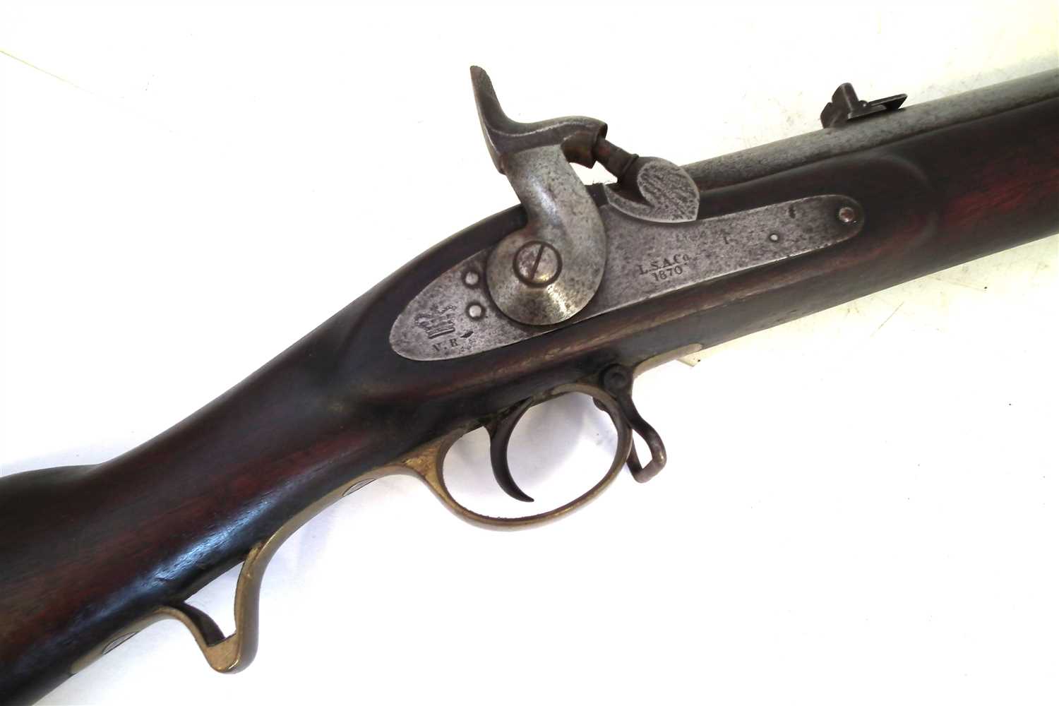 Lot 18 - 3rd pattern percussion Brunswick Rifle by