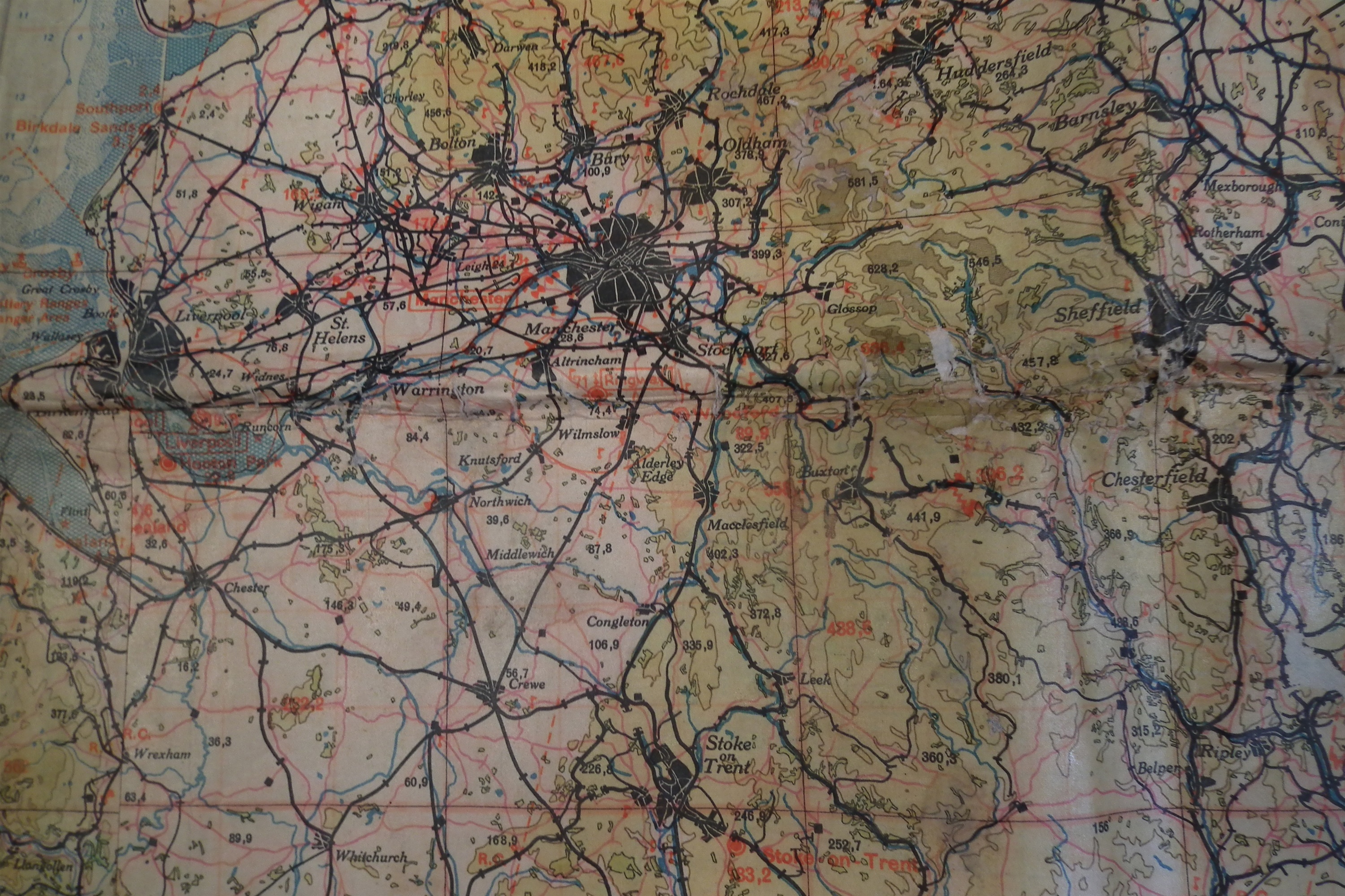 Lot 231 - WWII German Luftwaffe target map