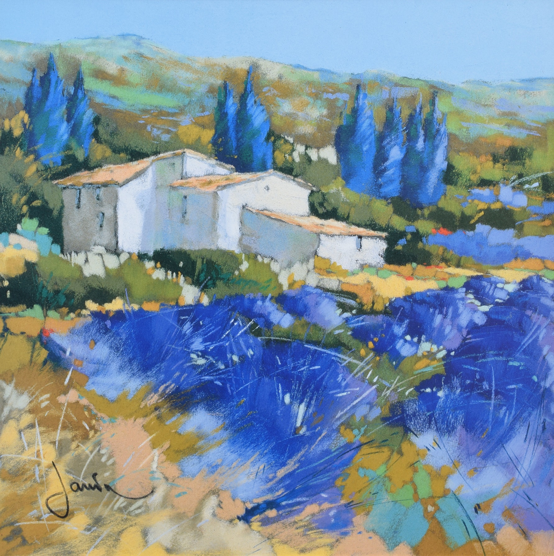 Lot 199 - Philippe Janin, Provence, pastel.