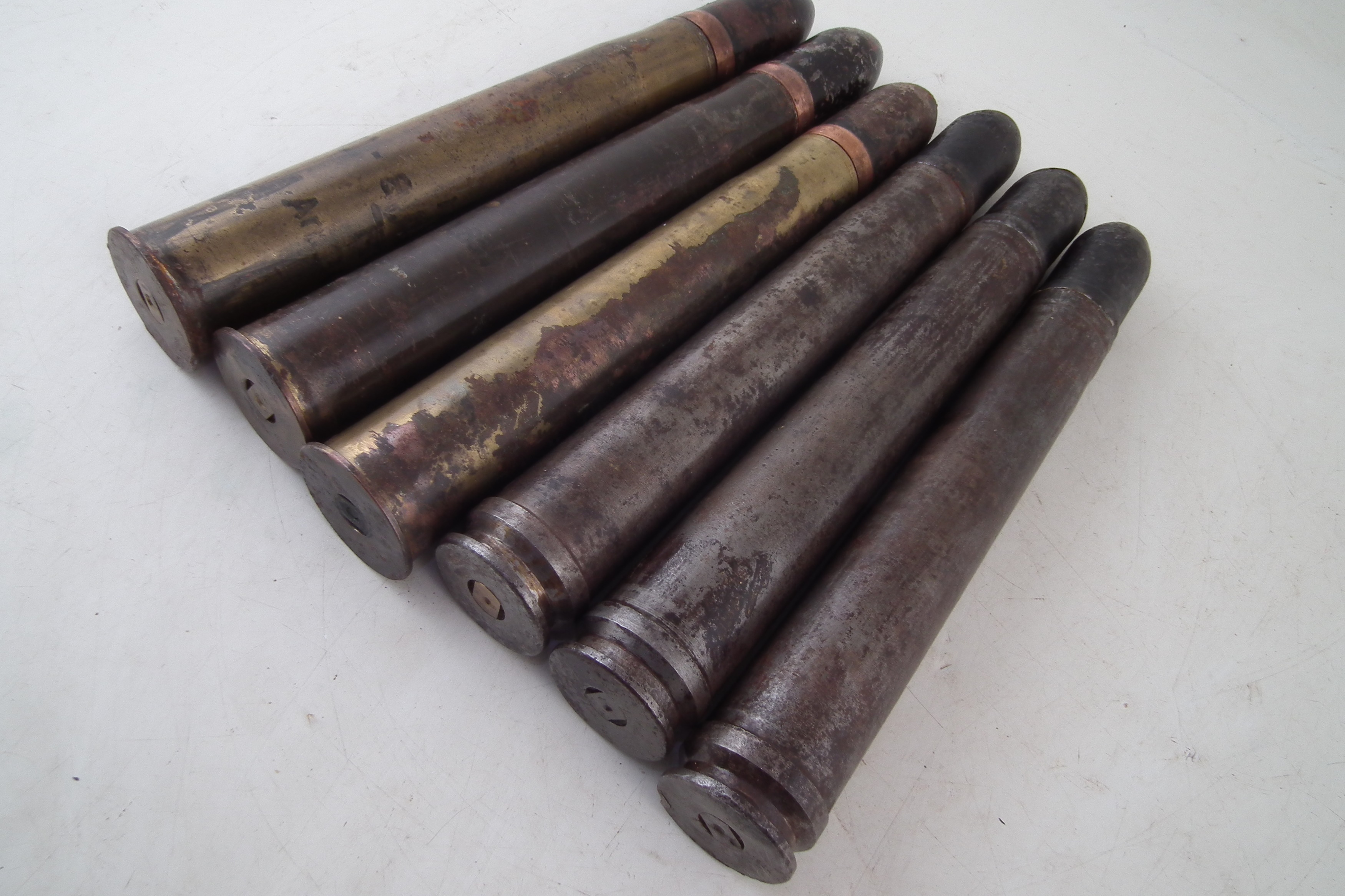 Lot 218 - Six German WWII 37mm rounds