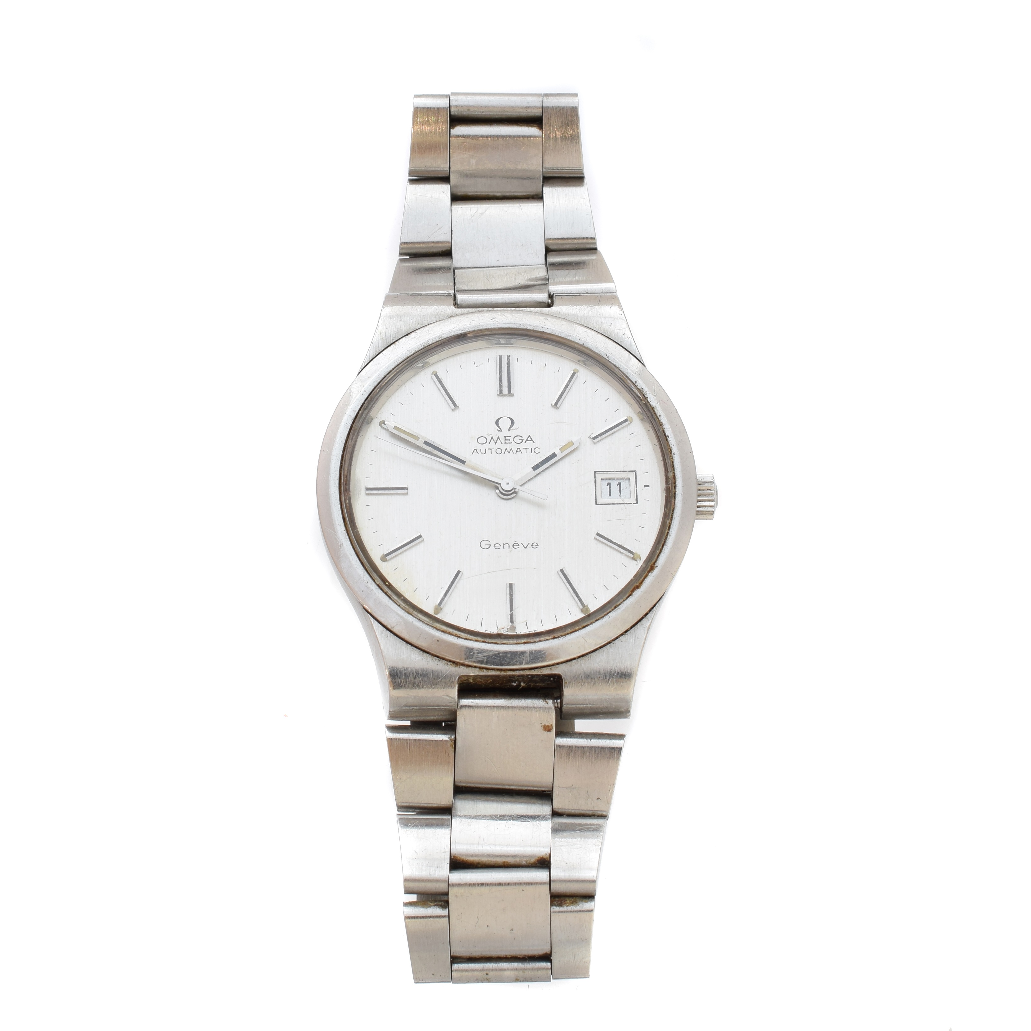 Lot 278 - A stainless steel Omega Geneve automatic