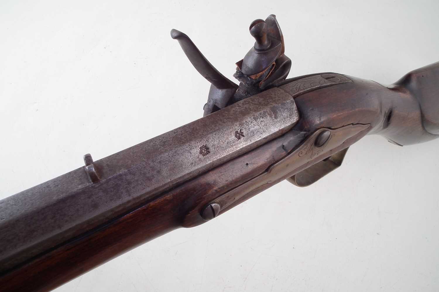Lot 48 - South African flintlock musket with