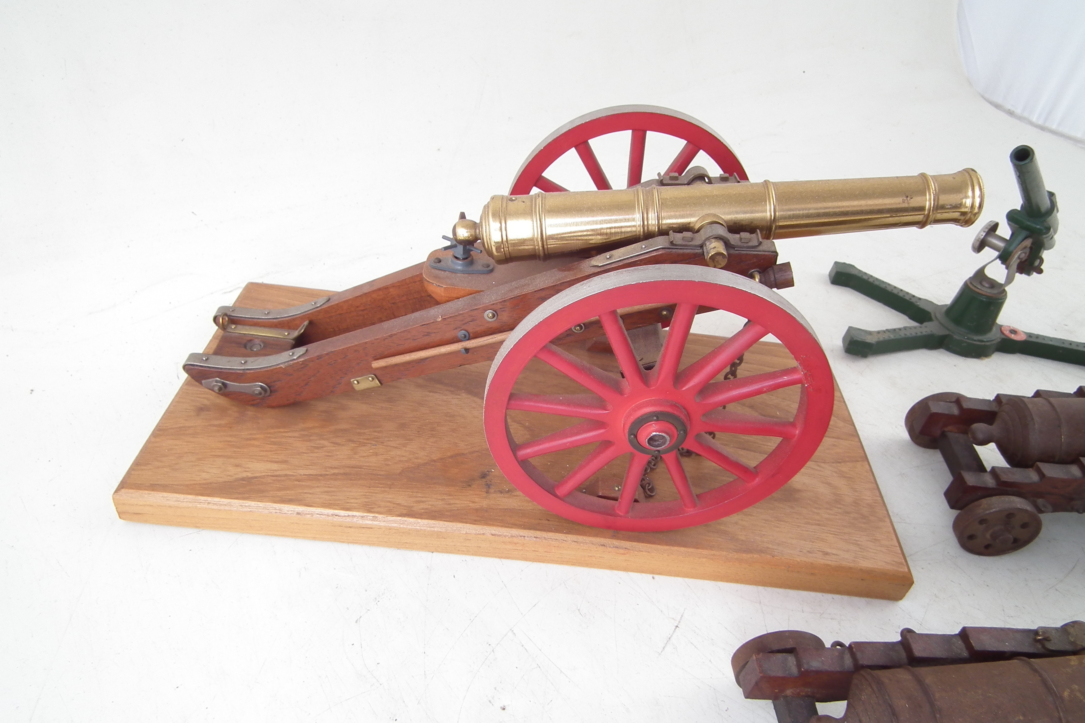 Lot 212 - Five model cannons,
