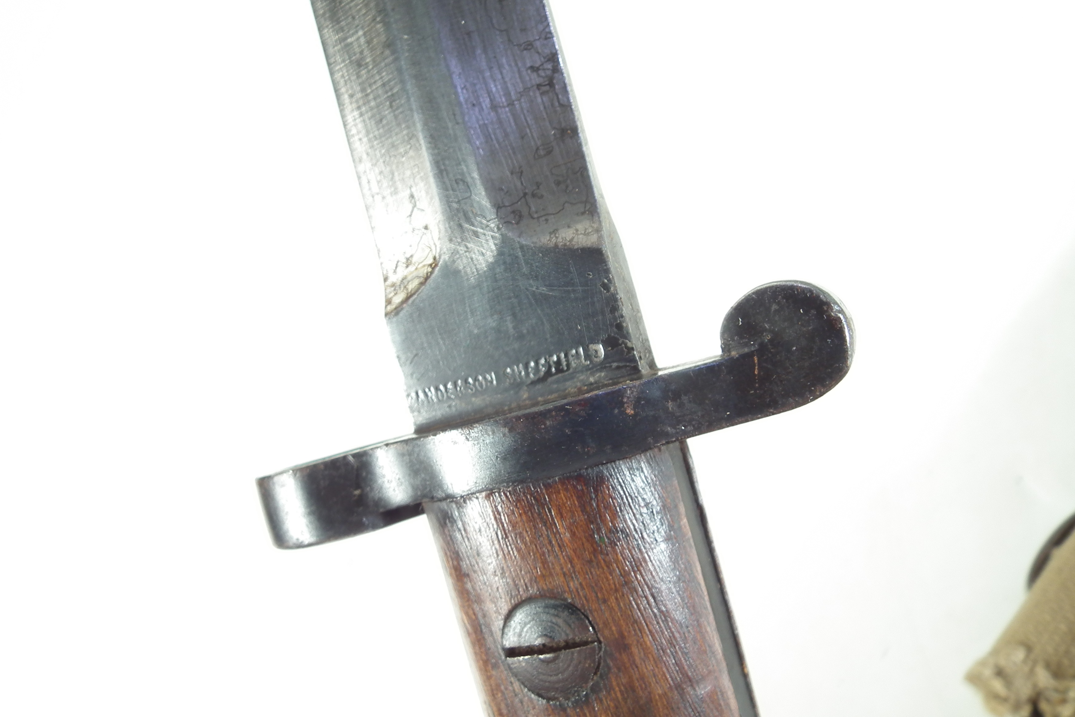 Lot 397 - British 1903 pattern bayonet and scabbard