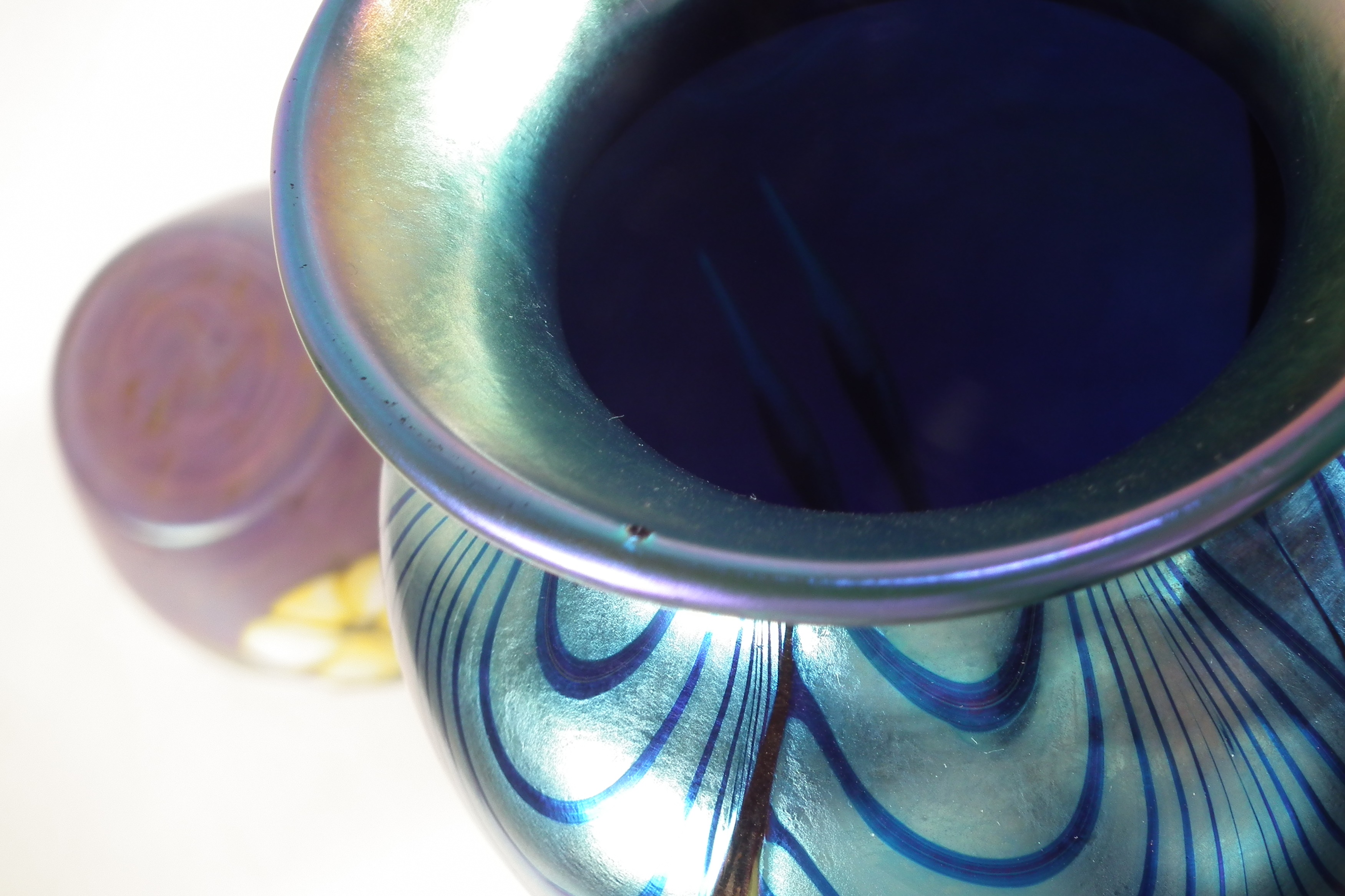 Lot 80 - Three Okra glass vases