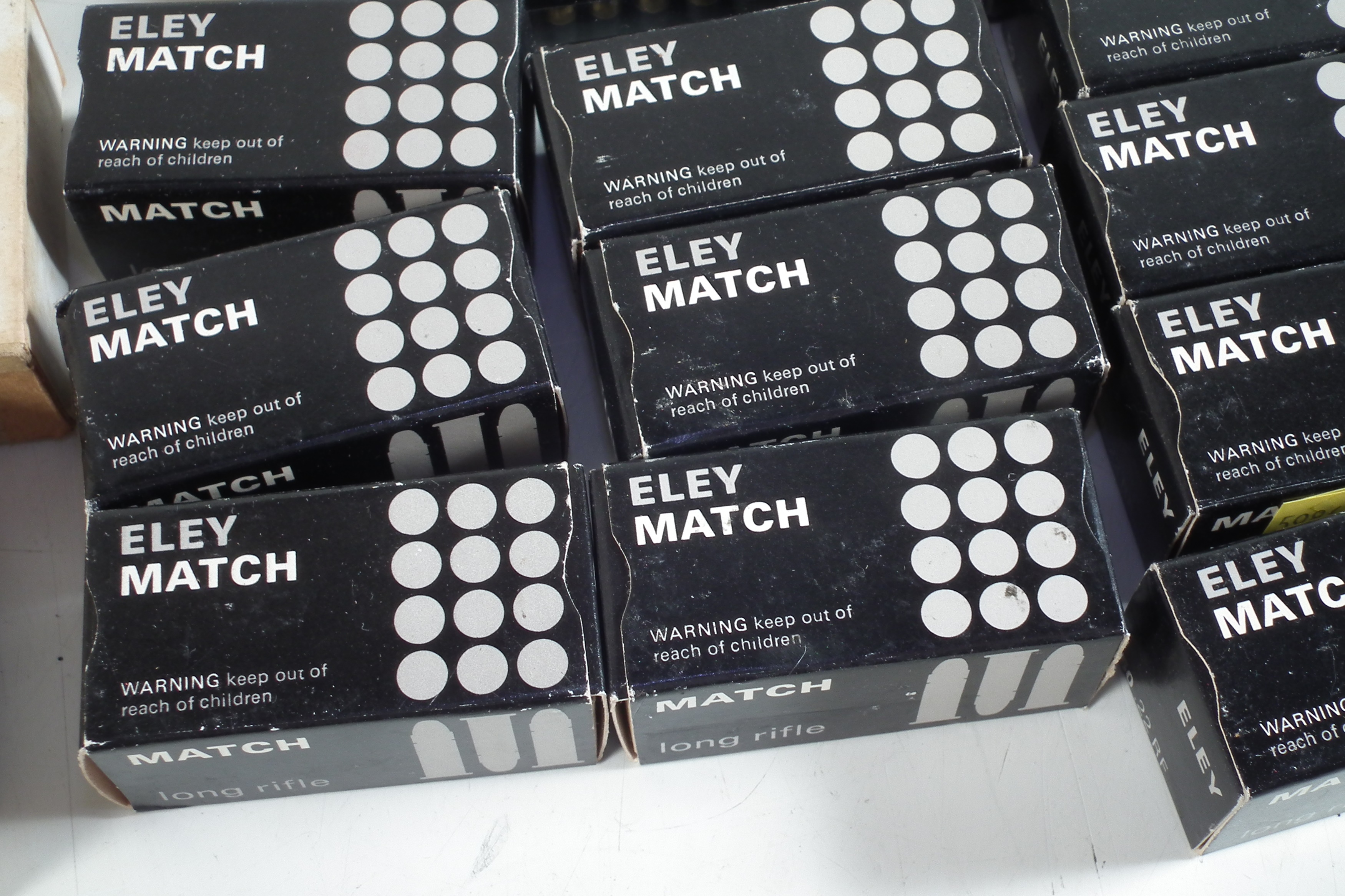 Lot 198 - Eley Match .22lr ammunition 1,000 rounds,