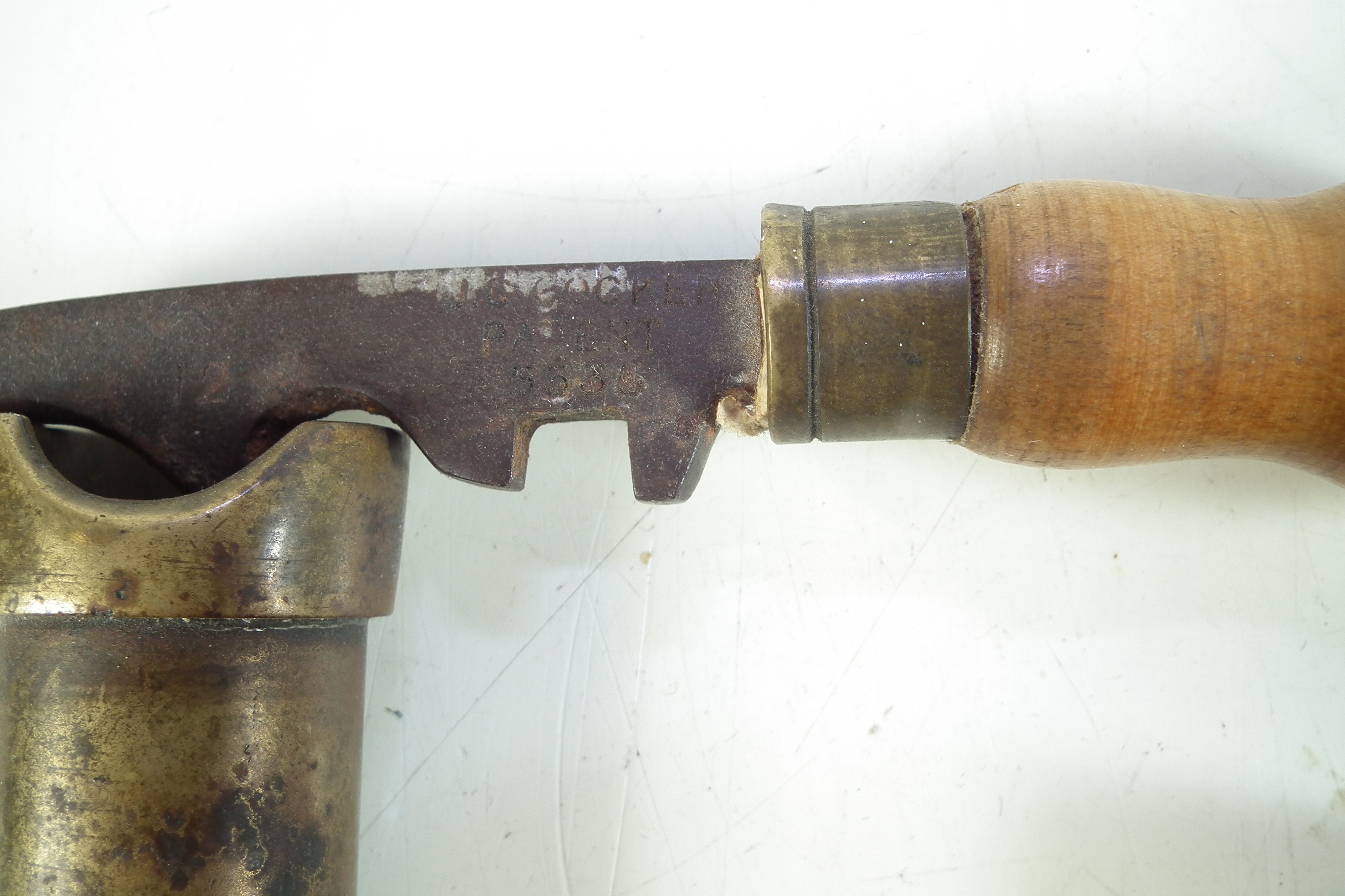 Lot 219 - Vintage shotgun reloading tools and two