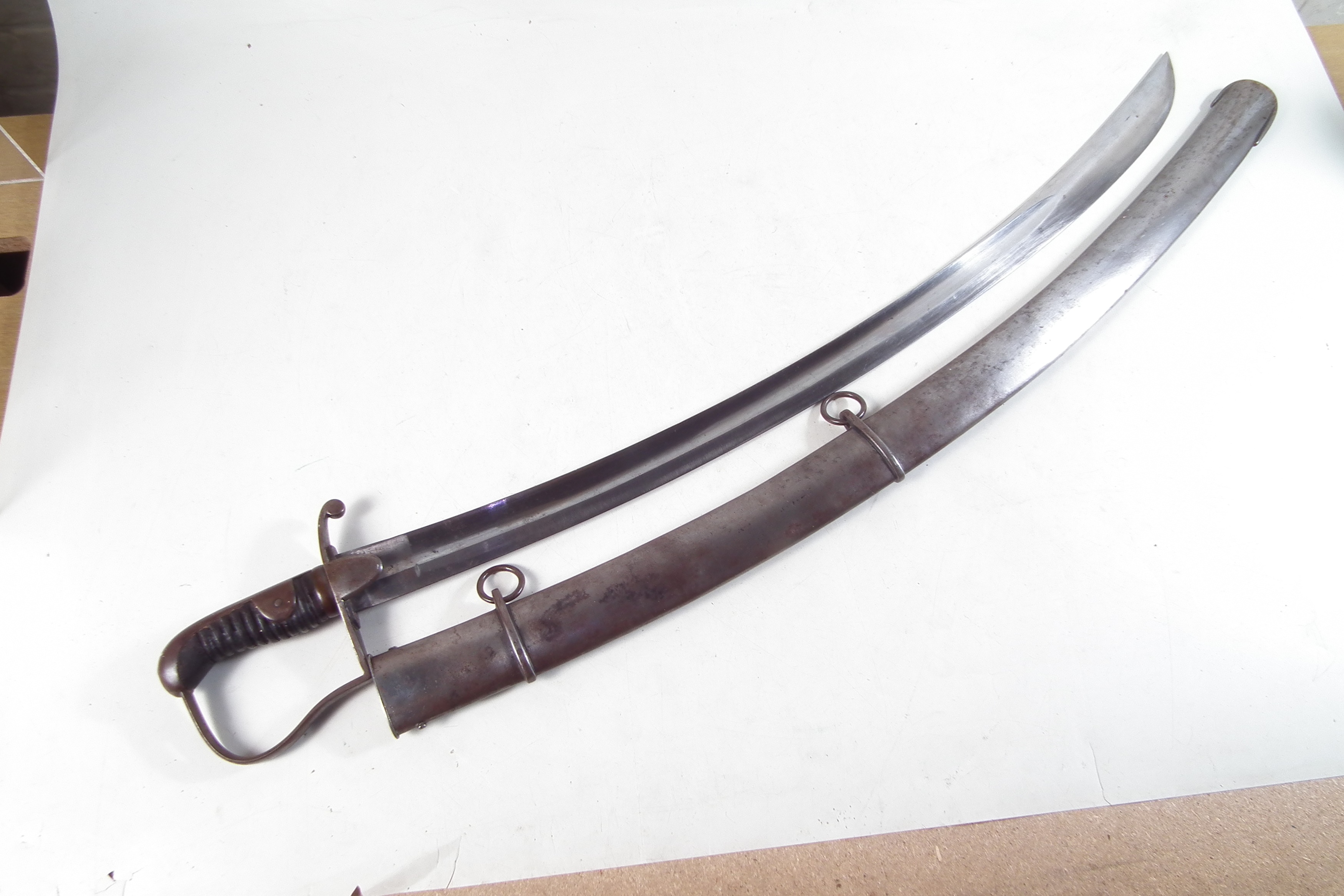 Lot 201 - 1796 pattern light cavalry sabre and