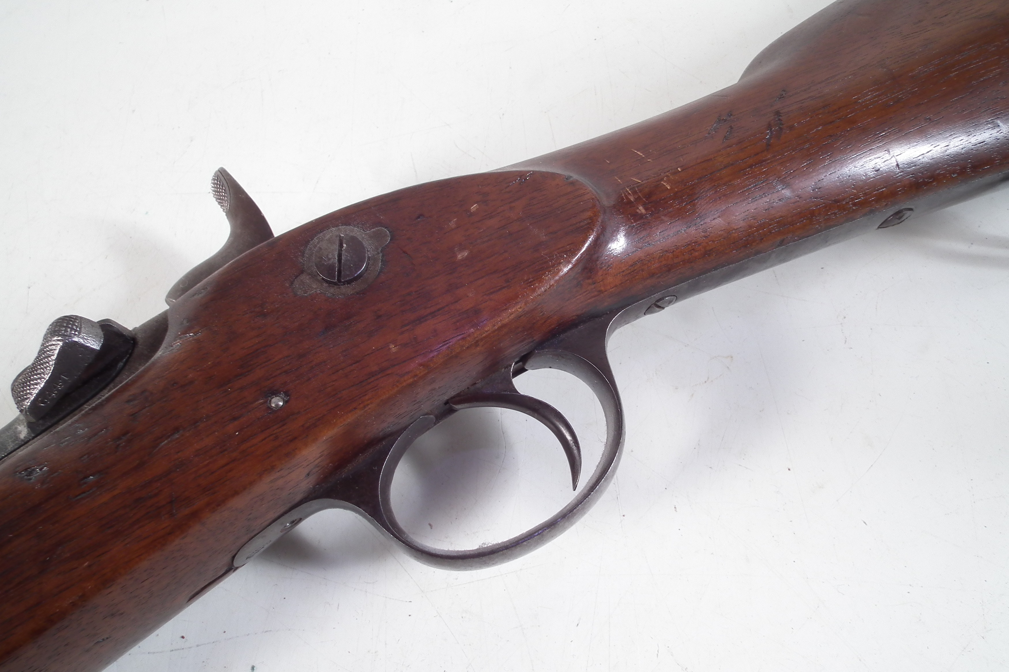 Lot 37 - BSA Two band .577 Snider rifle