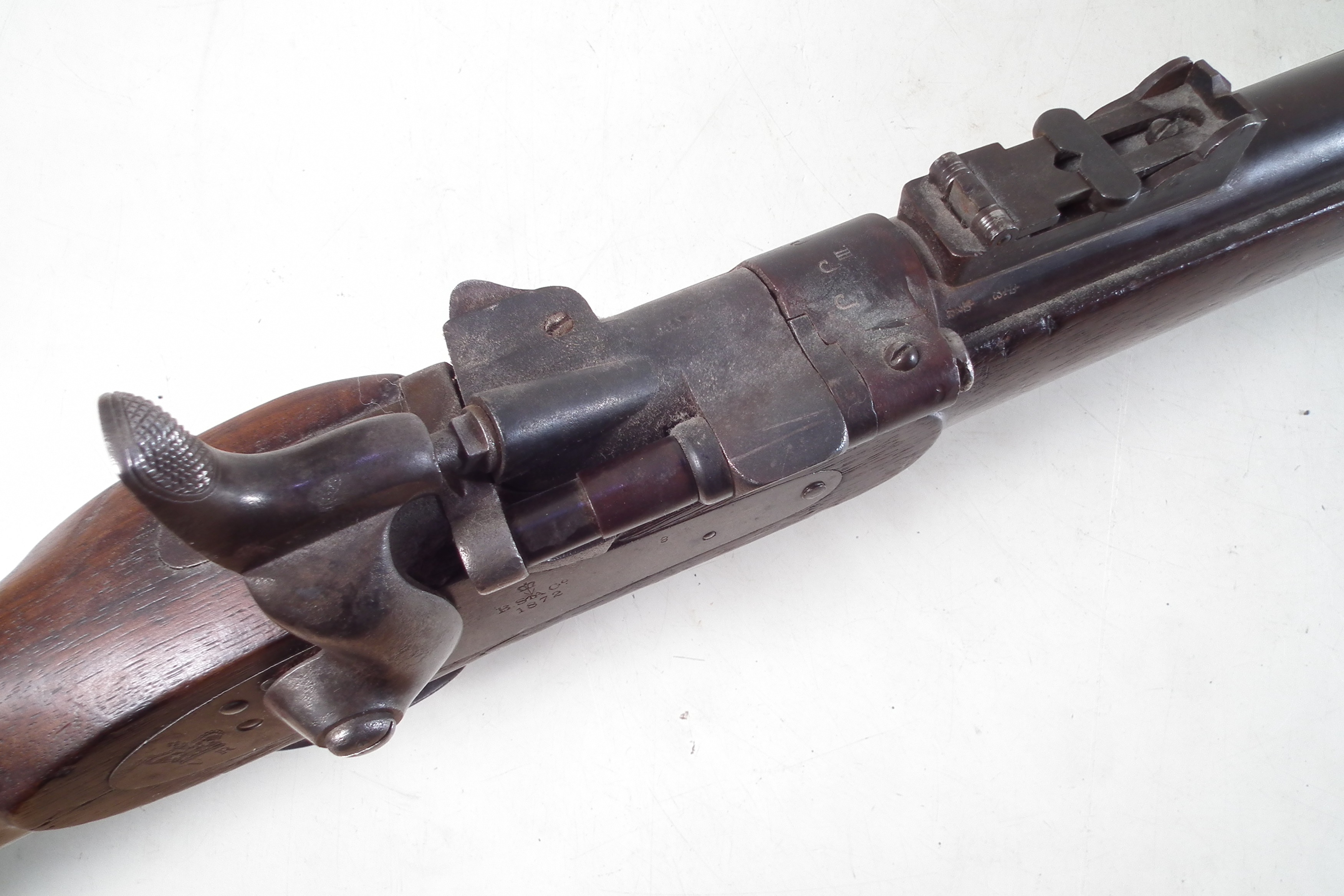 Lot 37 - BSA Two band .577 Snider rifle