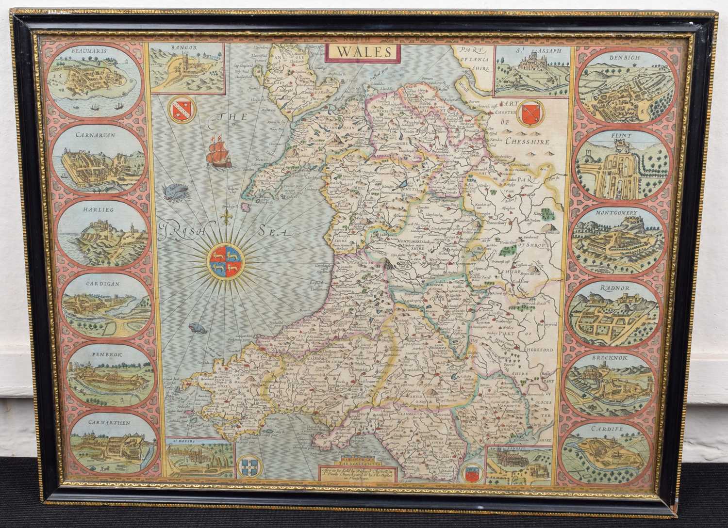 Lot 73 - John Speed, Map of Wales.