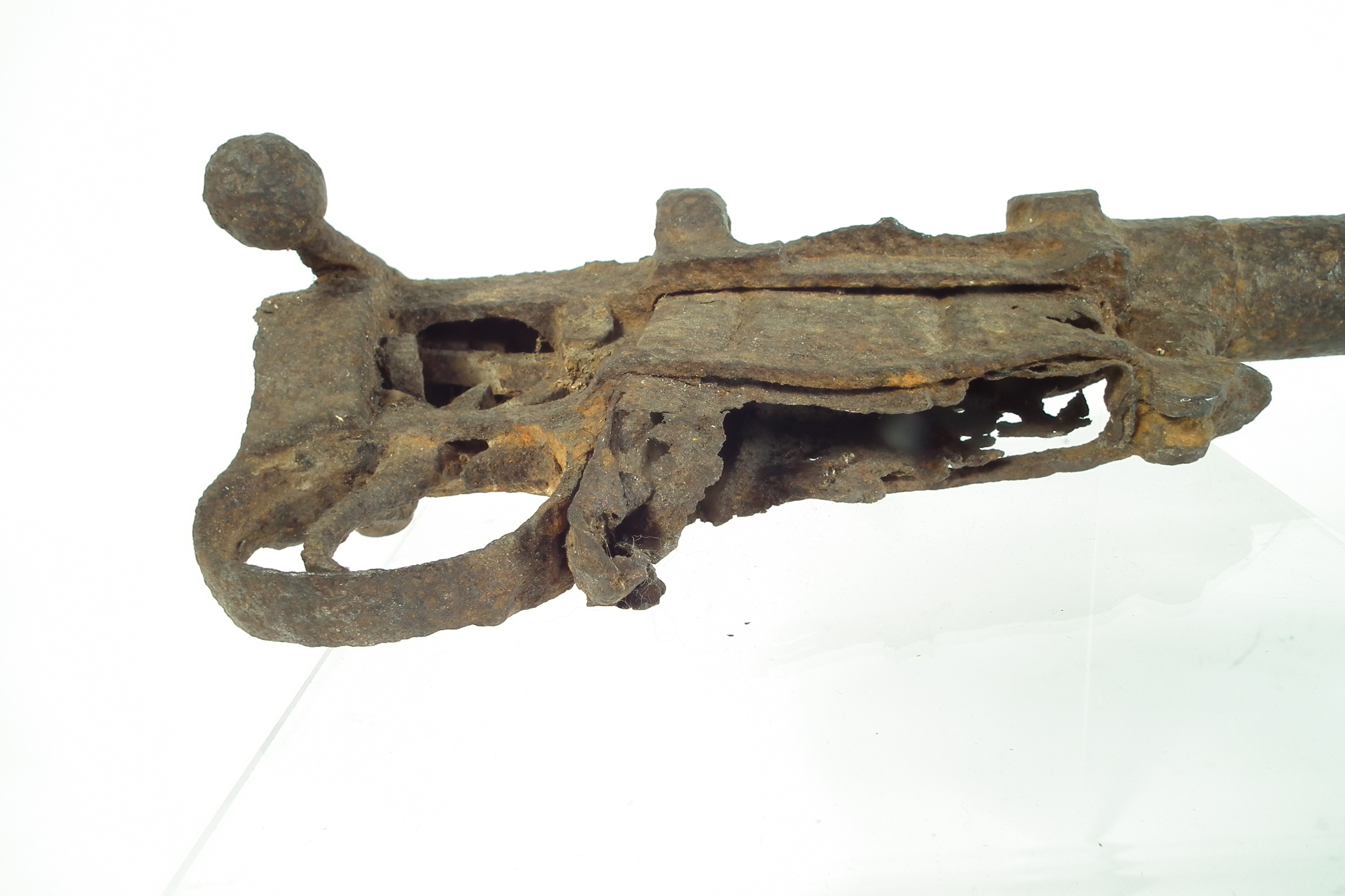 Lot 497 - WWI relic Lee Enfield SMLE rifle,