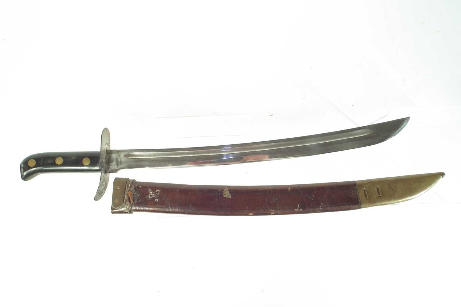 Lot 414 - Dutch Klewang (police cutlass)