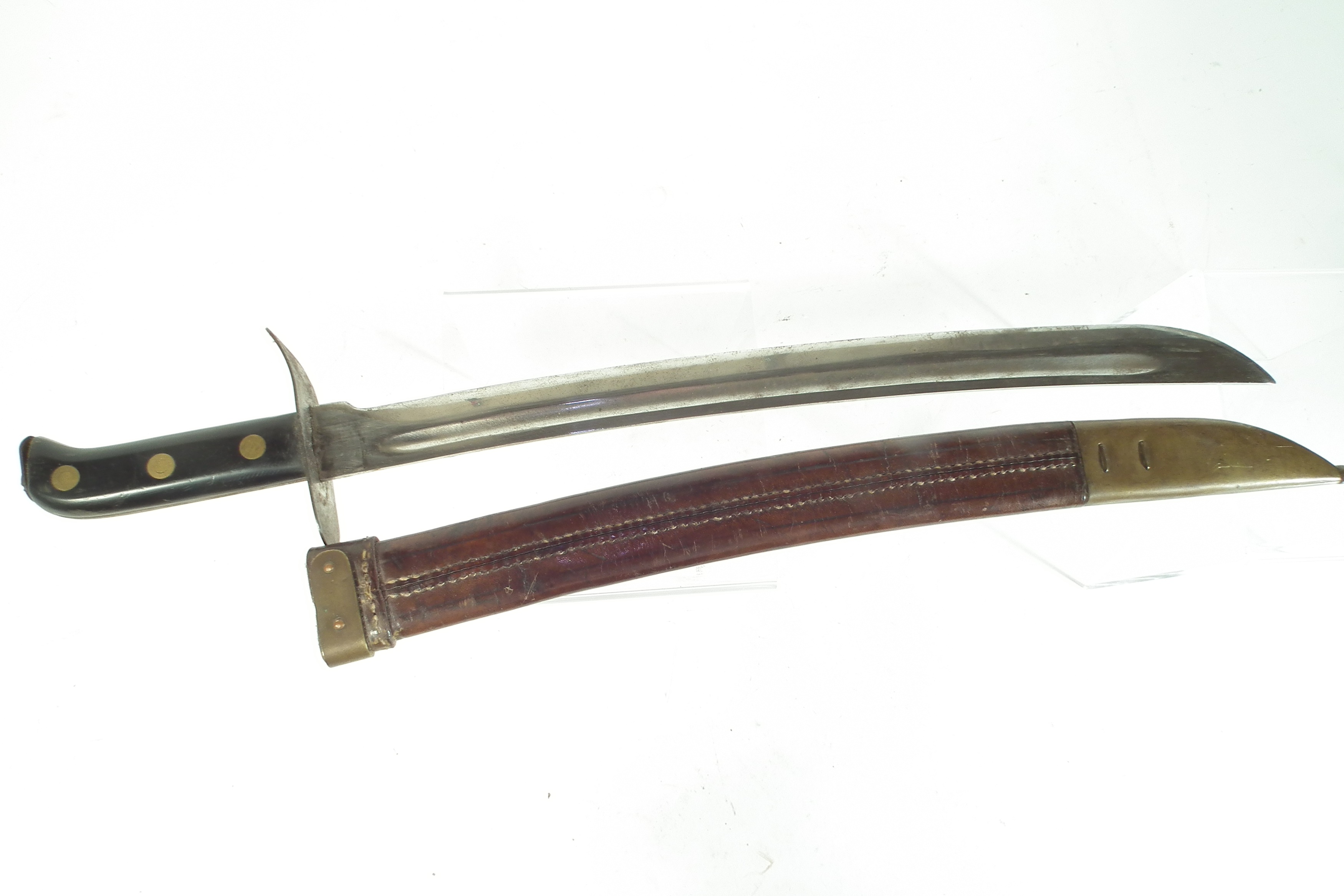 Lot 414 - Dutch Klewang (police cutlass)