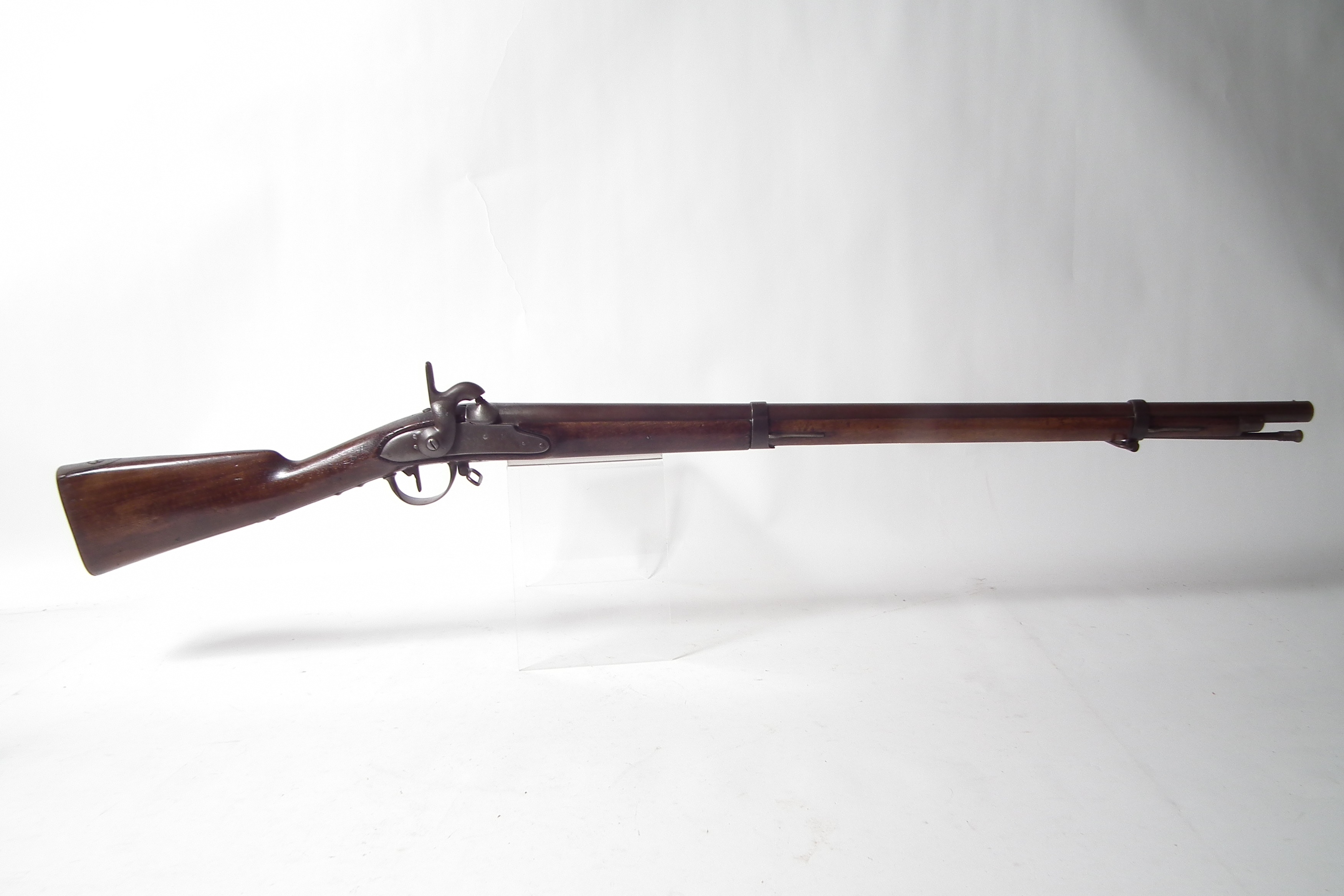 Lot 53 - English made 1842 type percussion musket,