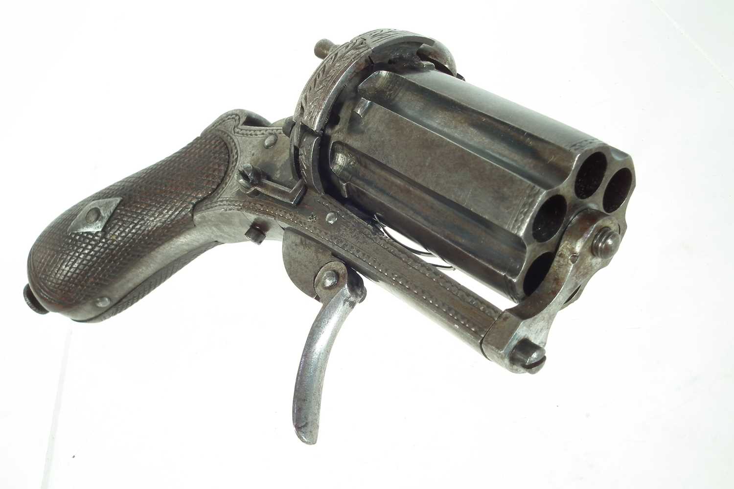 Lot 249 - Pinfire pepperbox revolver