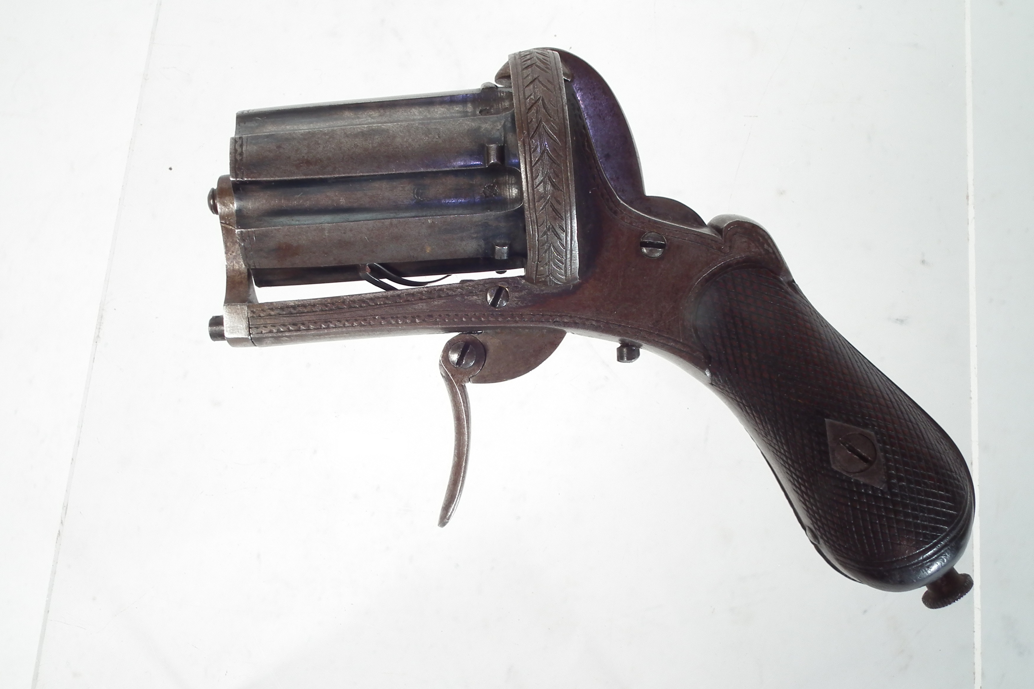 Lot 249 - Pinfire pepperbox revolver