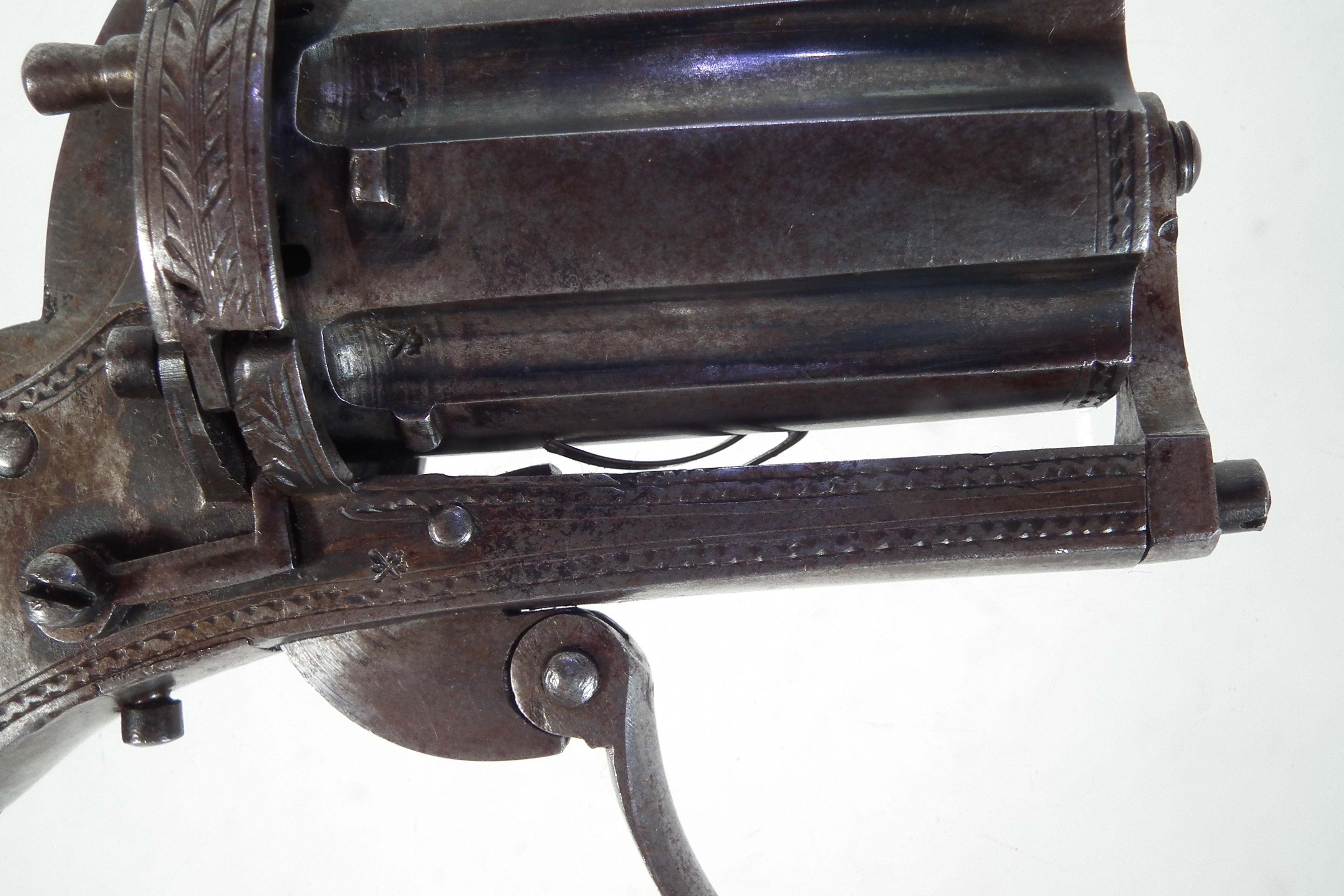 Lot 249 - Pinfire pepperbox revolver