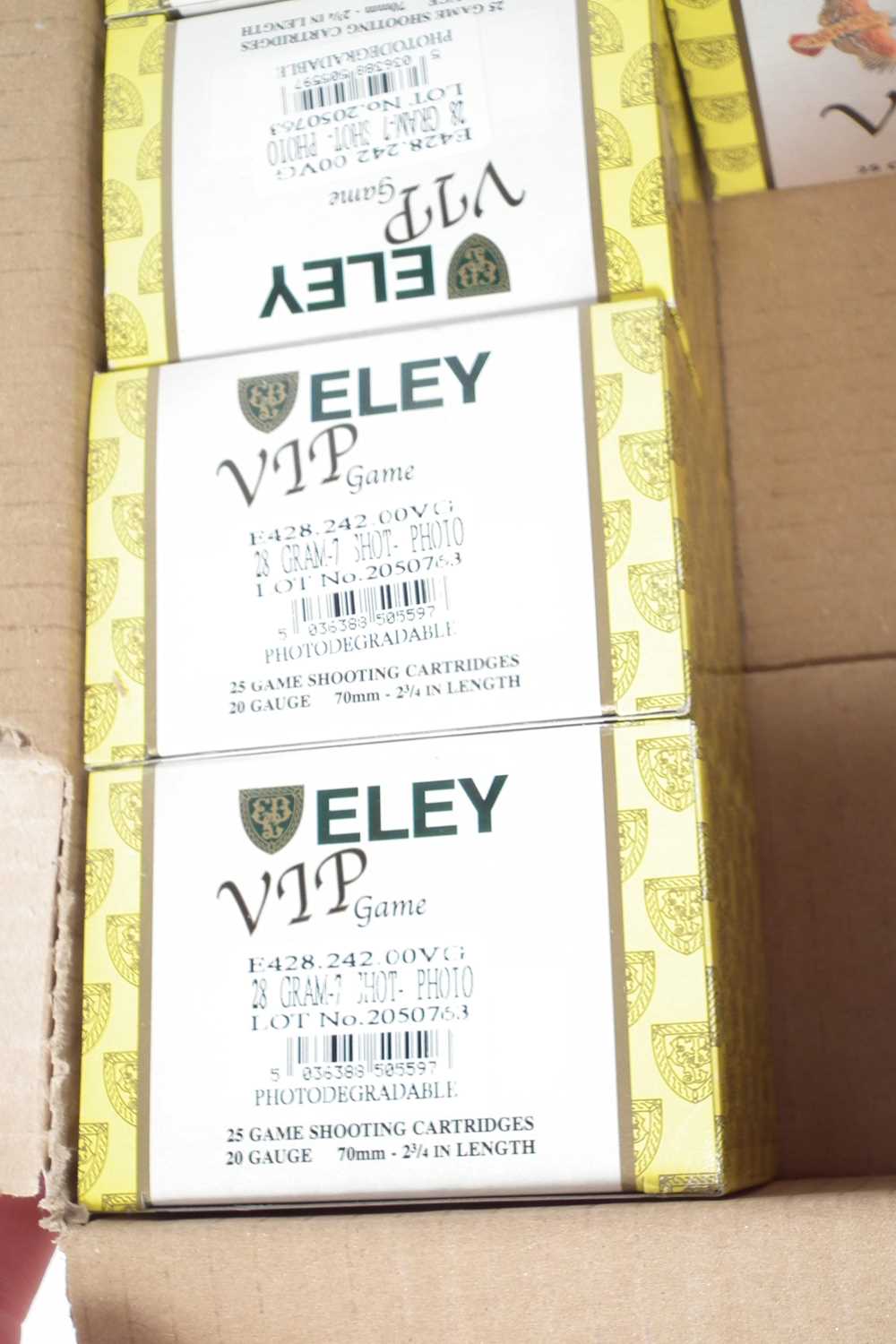 Lot 561 - Eley 20 bore cartridges LICENCE REQUIRED