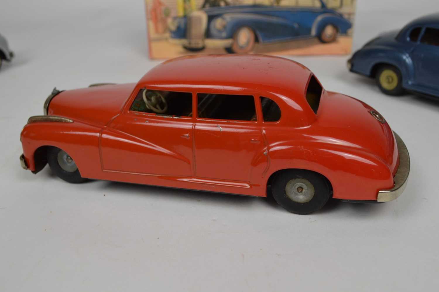 Lot 71 - Three JNF Mercedes Benz 300 tinplate cars
