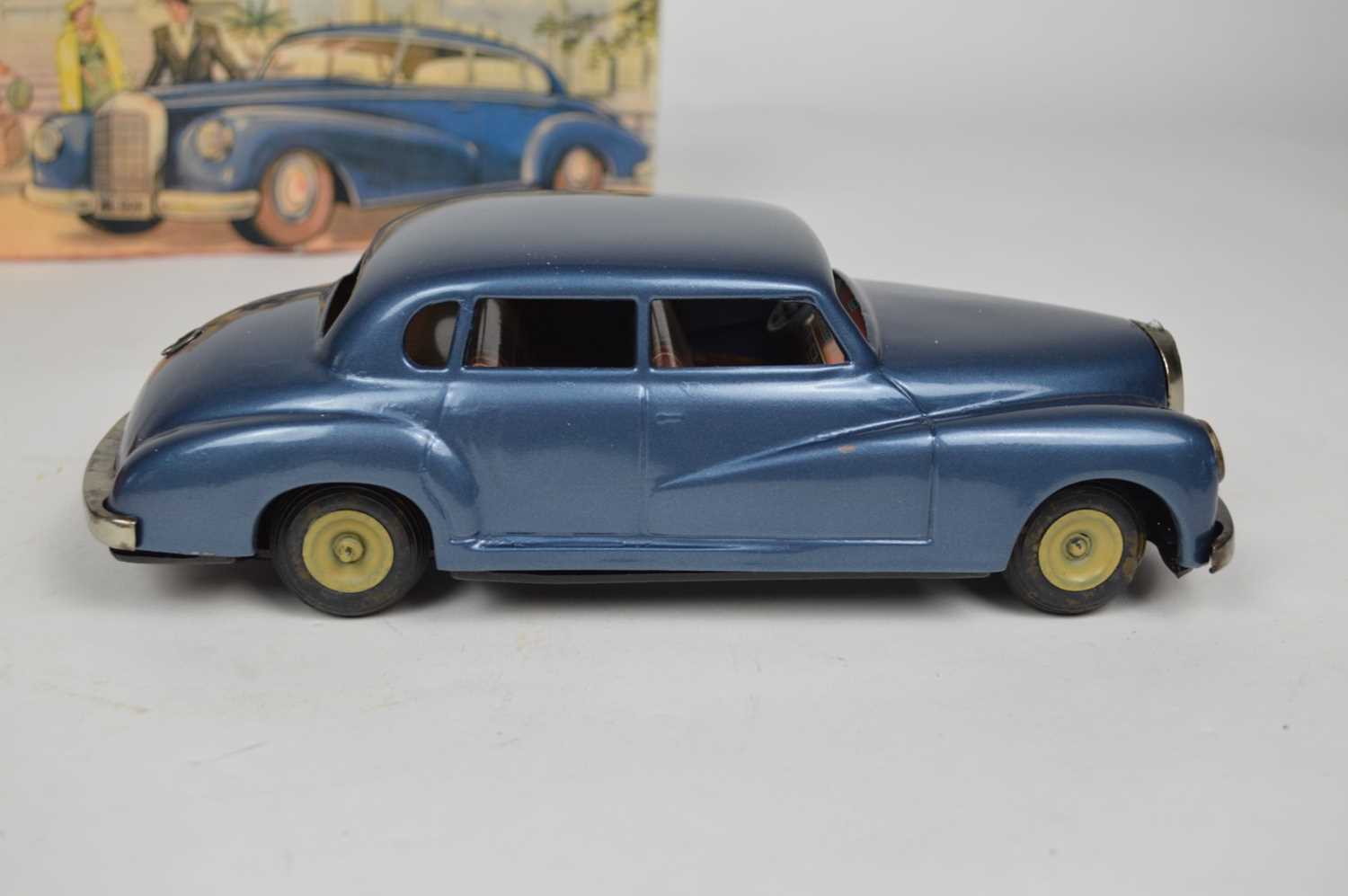Lot 71 - Three JNF Mercedes Benz 300 tinplate cars
