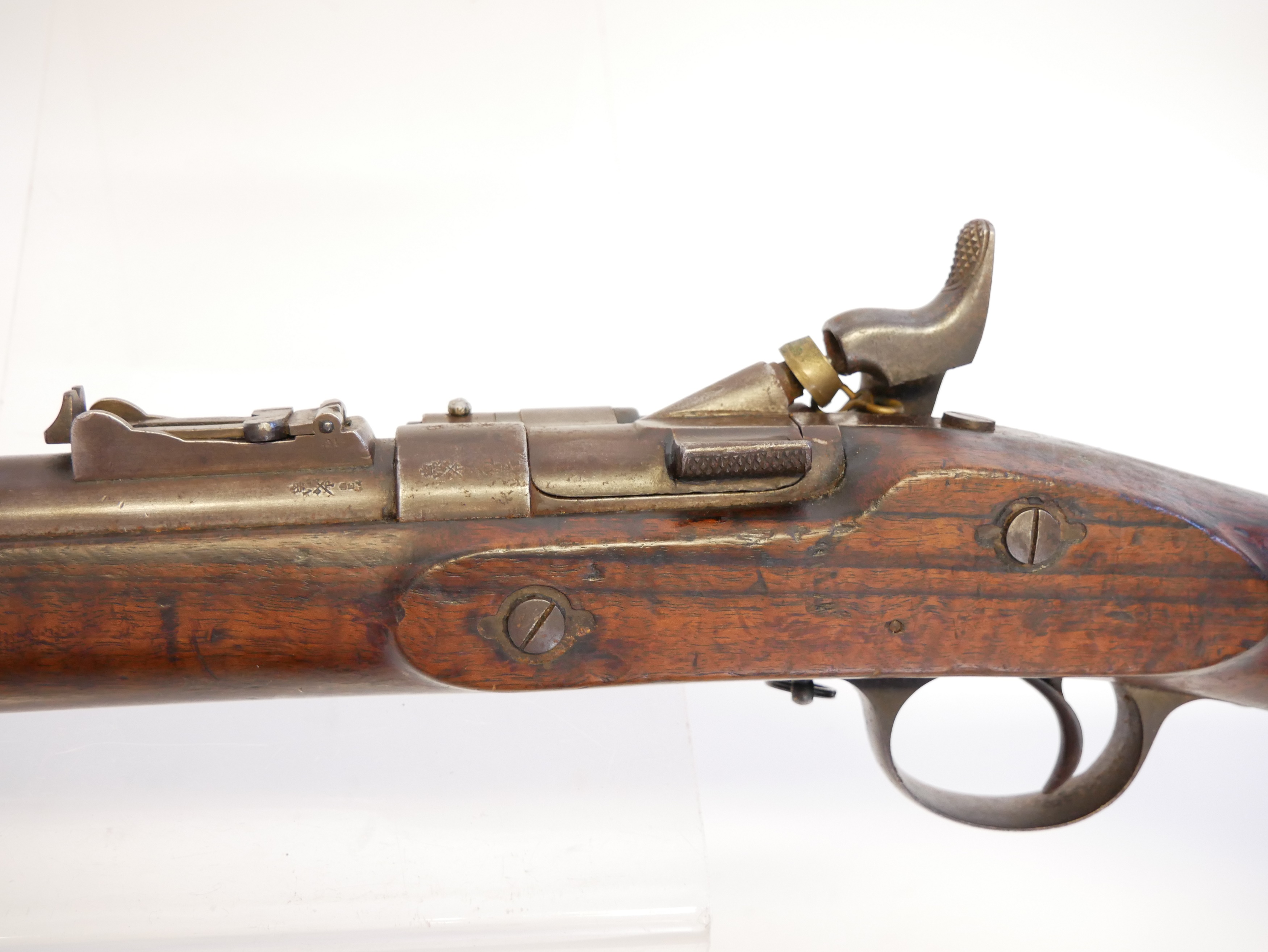 Lot 286 - BSA two band .577 Snider rifle,