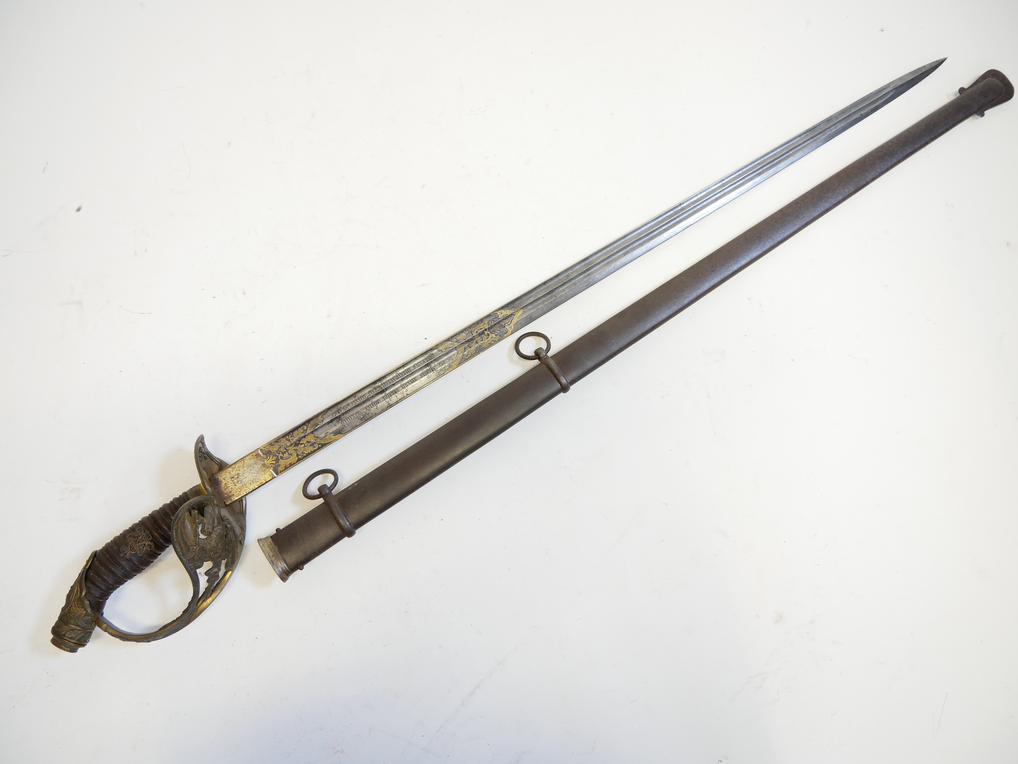 Lot 24 - Prussian 1889 pattern officers sword with