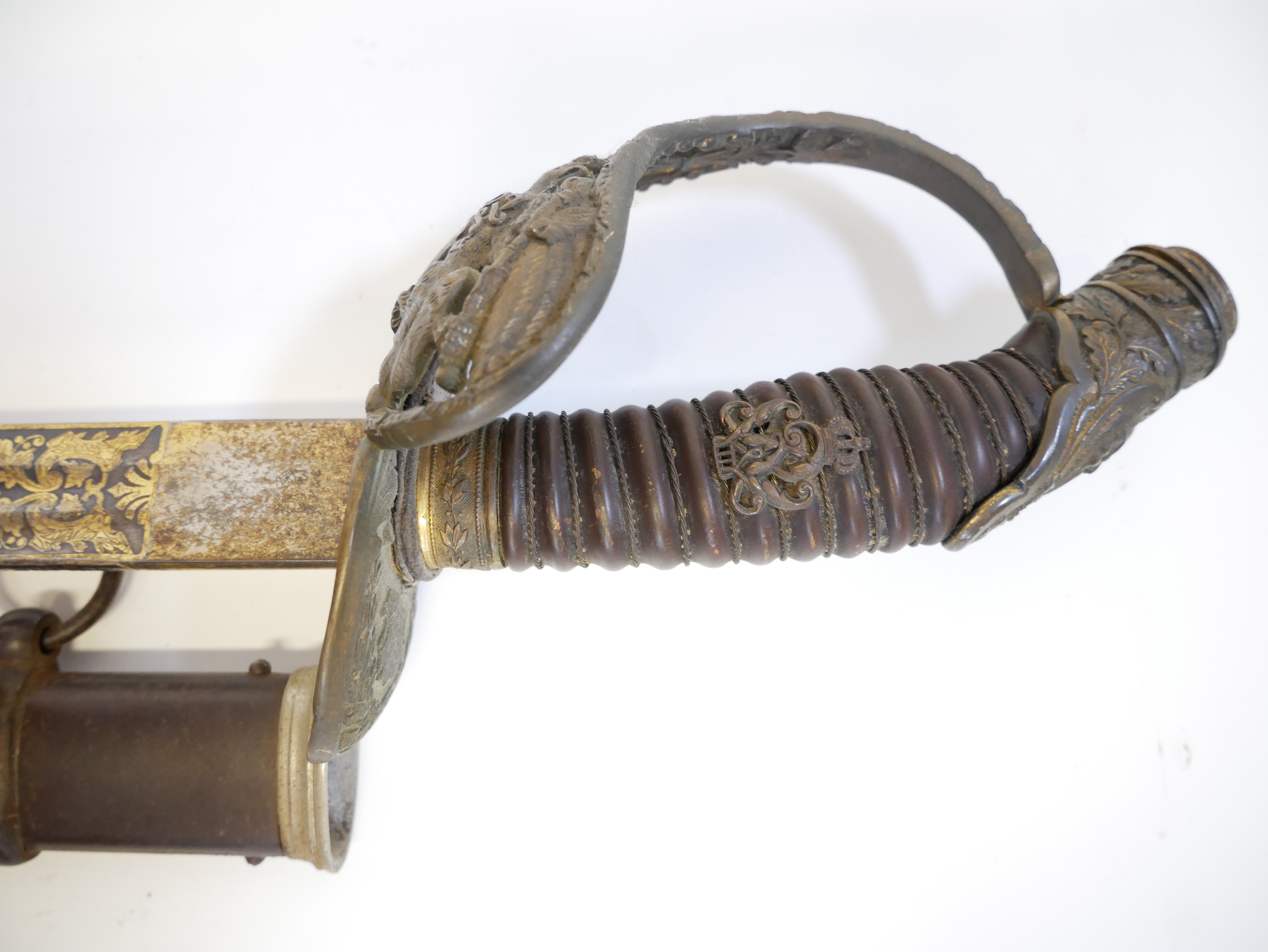 Lot 24 - Prussian 1889 pattern officers sword with