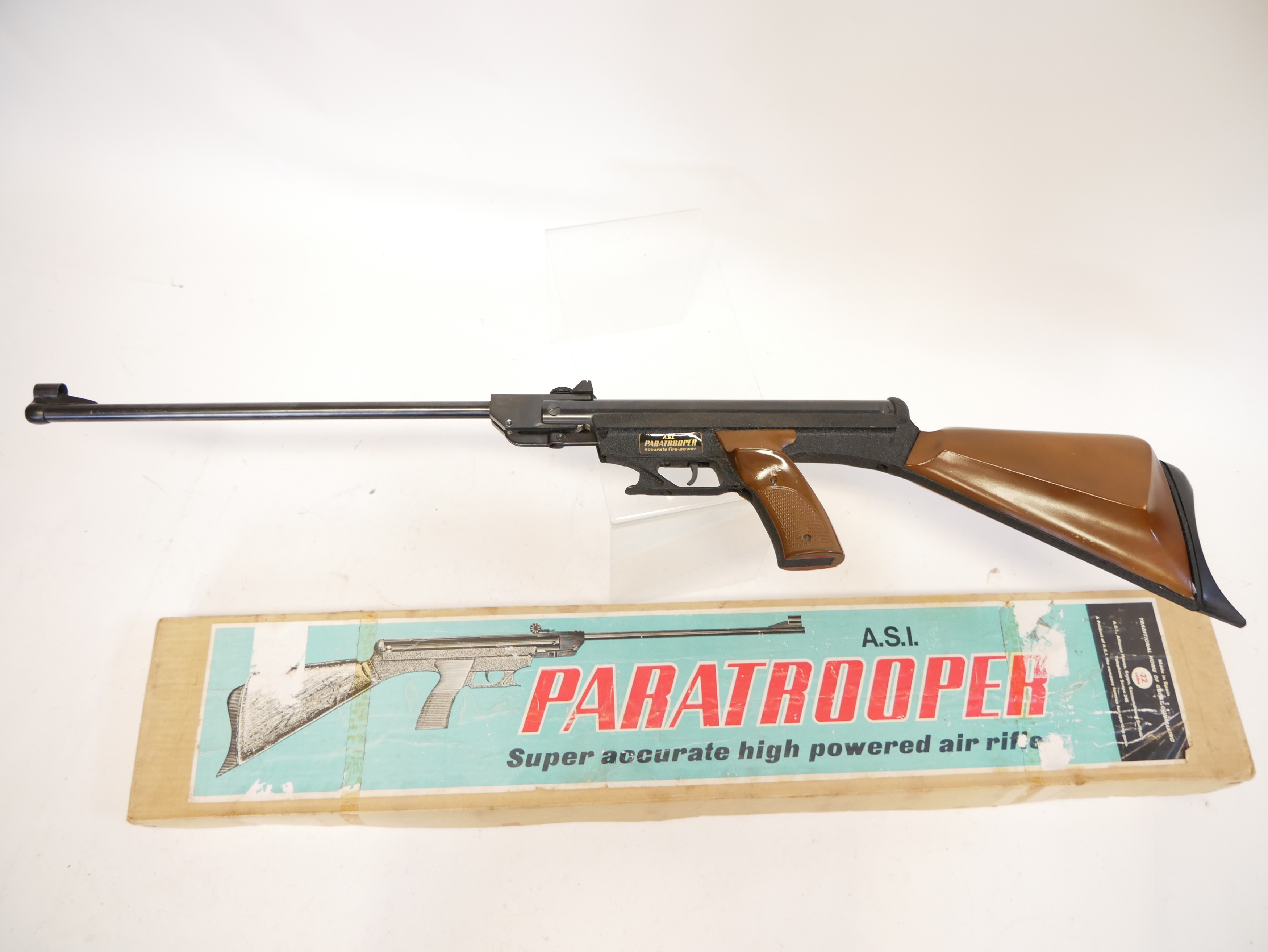 Lot 172 - ASI Paratrooper boxed air rifle