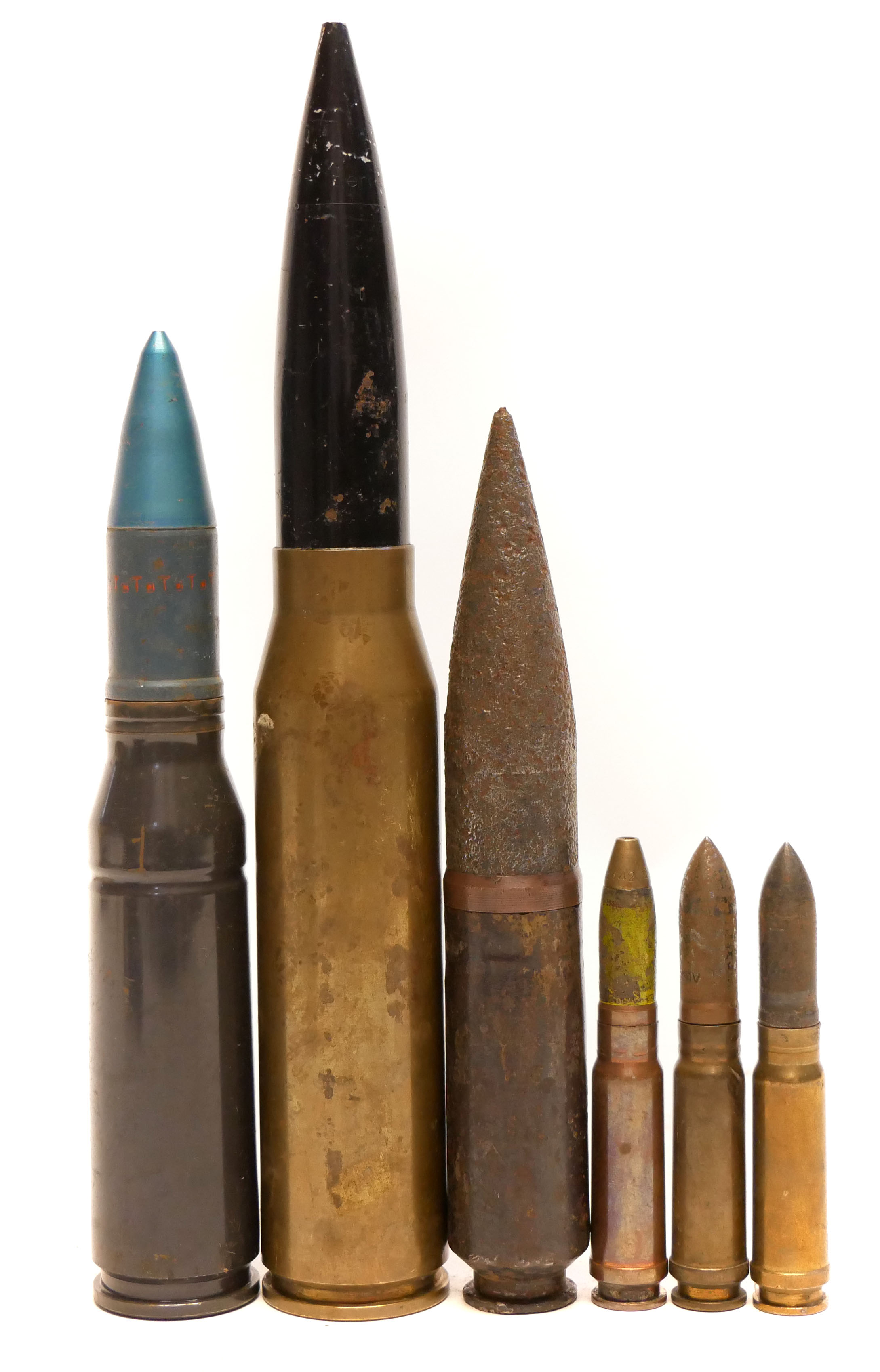 Lot 339 - Six inert rounds