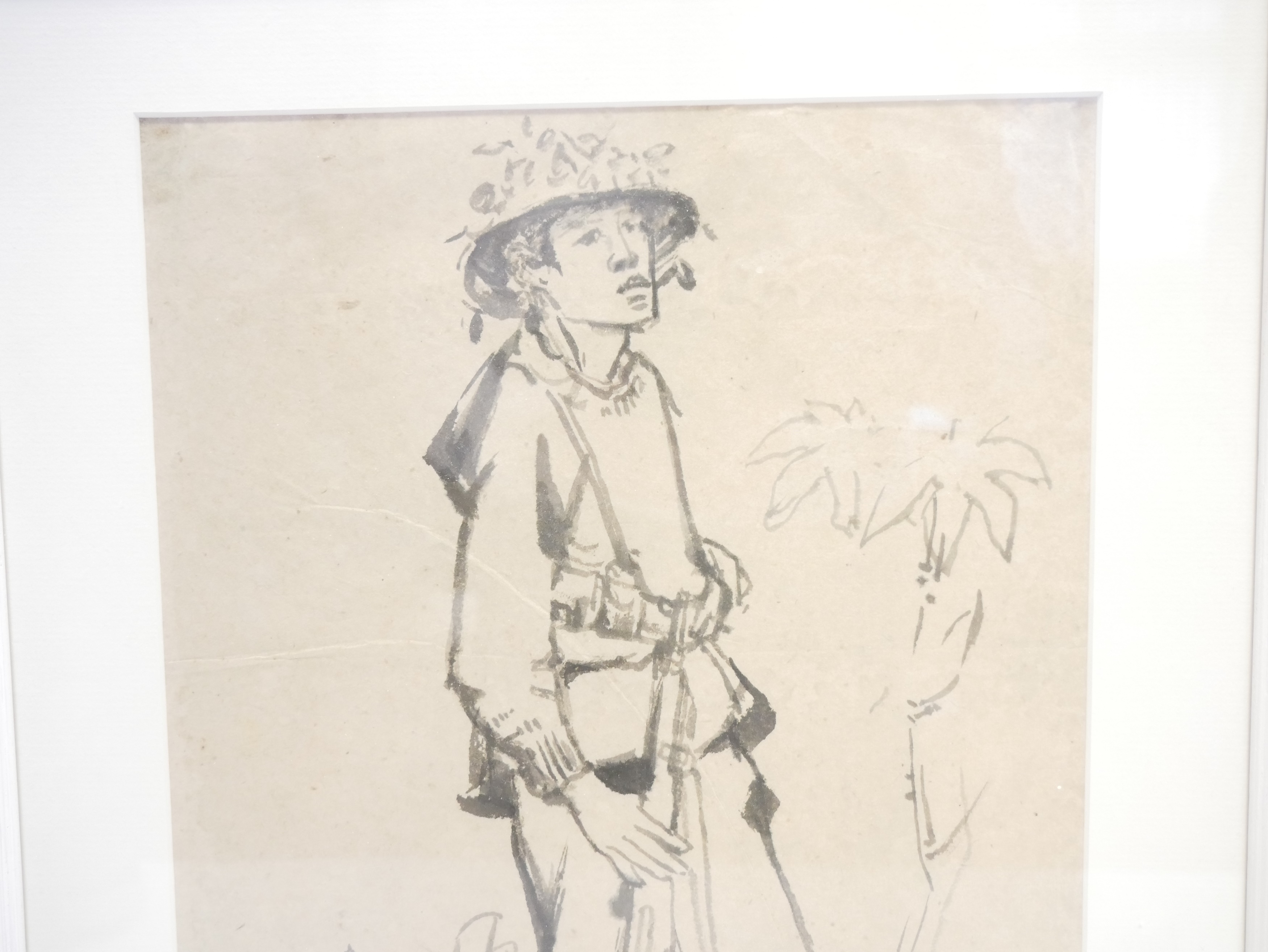 Lot 364 - Viet cong / Veitnam War interest ink drawing