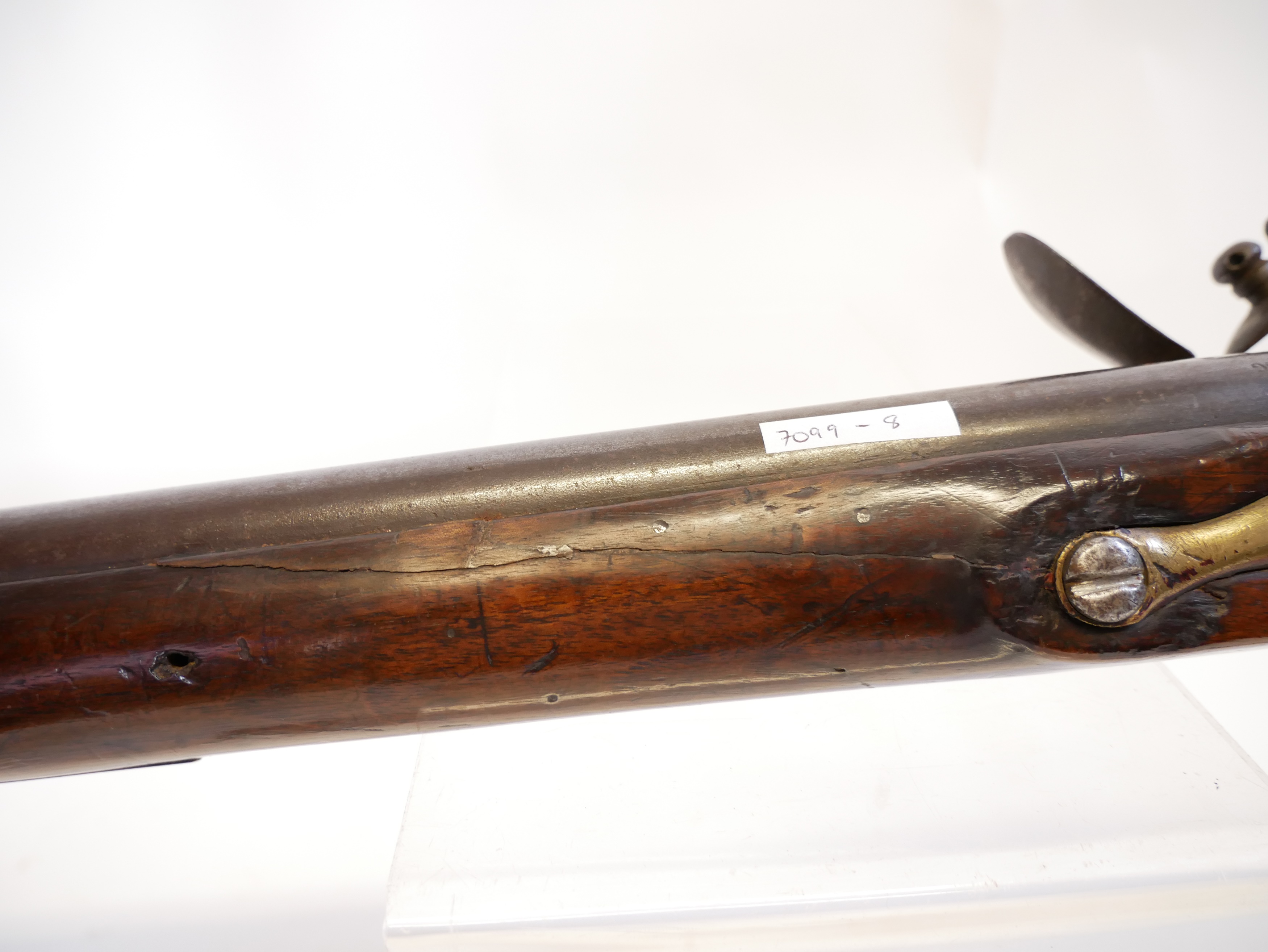 Lot 33 - Irish India pattern .750 flintlock brown bess