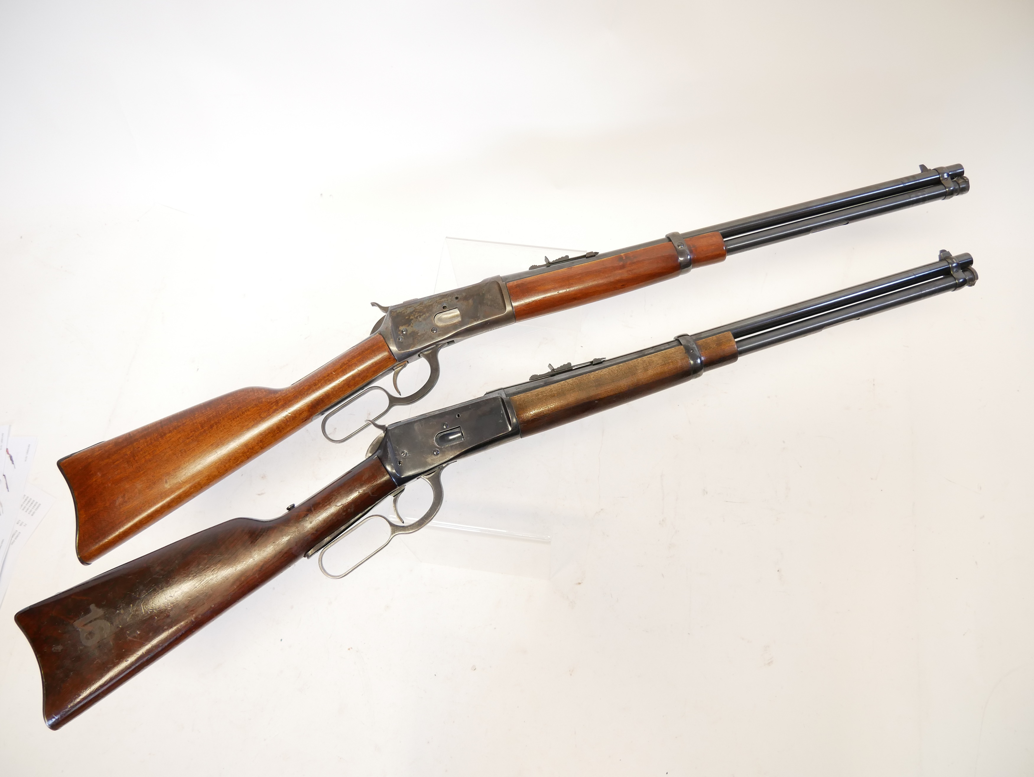 Lot 107 - Two Rossi .38/357 lever action rifles
