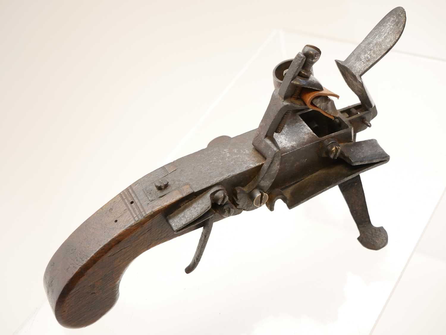Lot 5 - Flintlock tinder box lighter