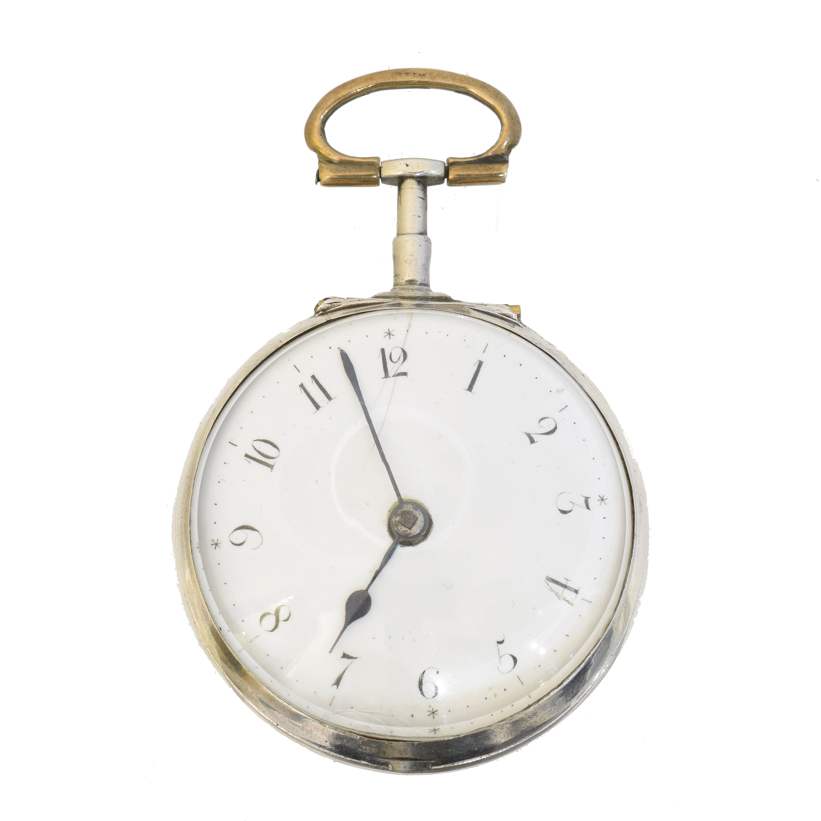 Lot 172 - An 18th century silver pair cased pocket