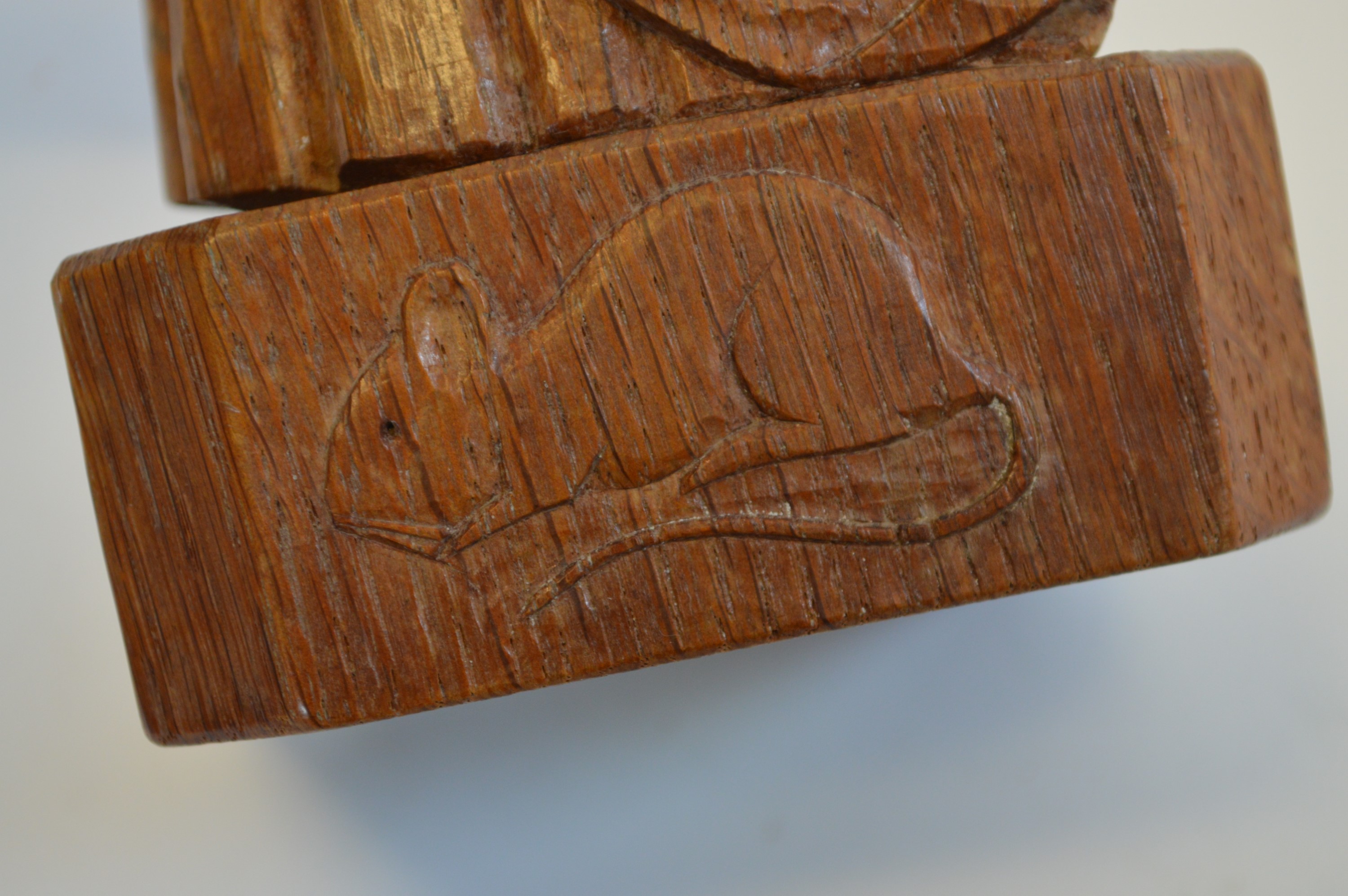 Lot 251 - Mouseman carved religious statue of Saint