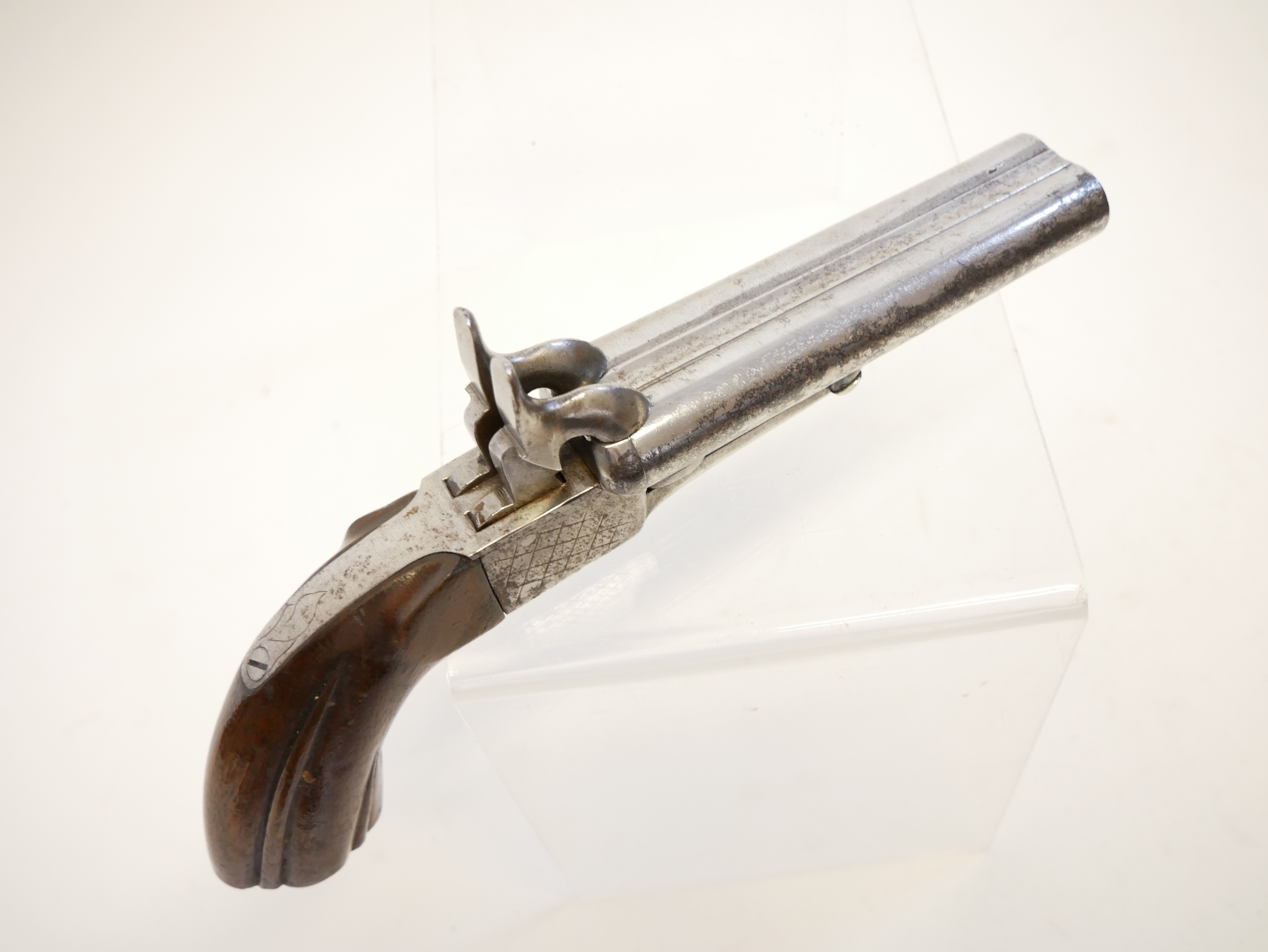 Lot 9 - Double barrel pinfire pistol