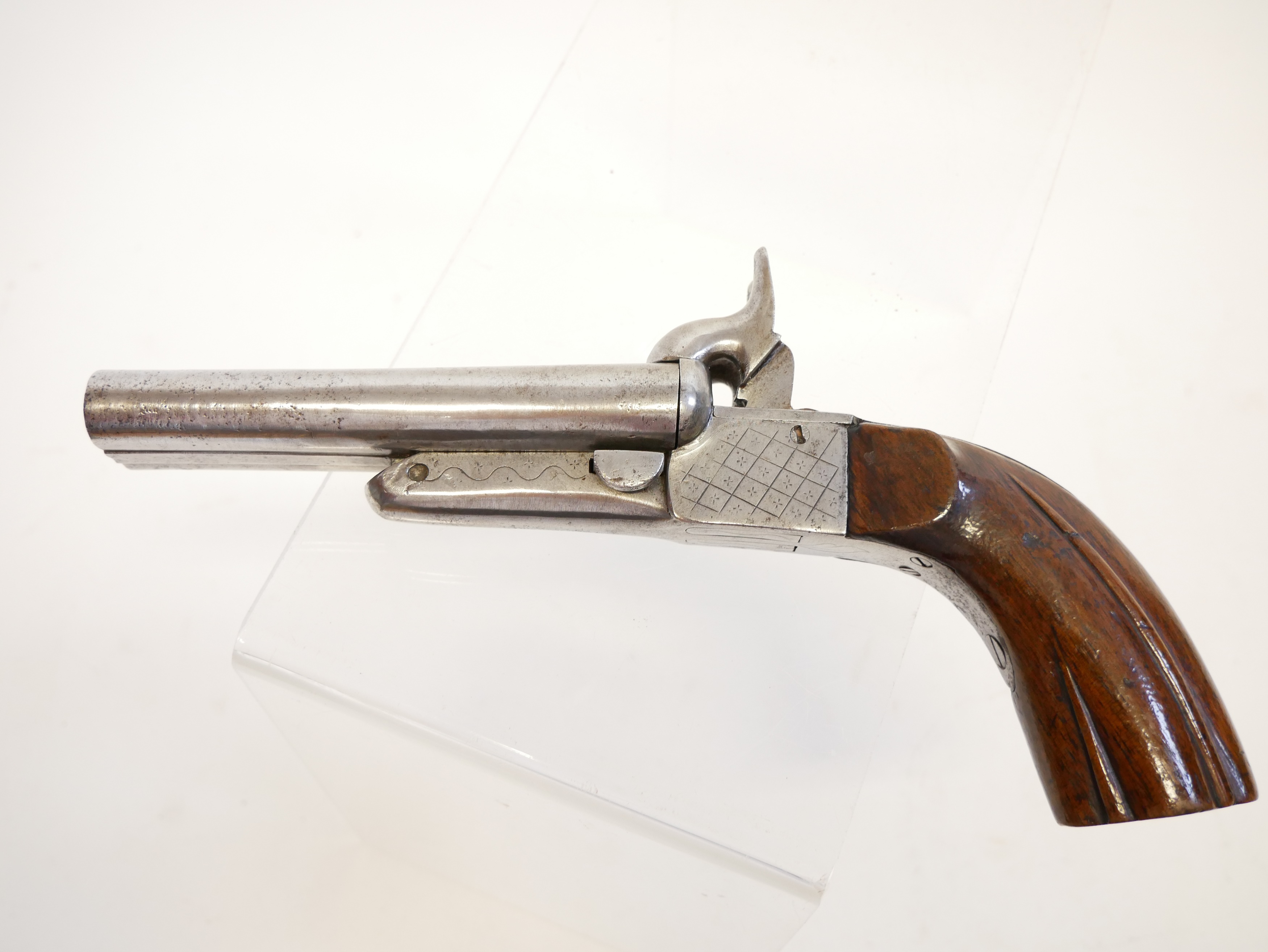 Lot 9 - Double barrel pinfire pistol